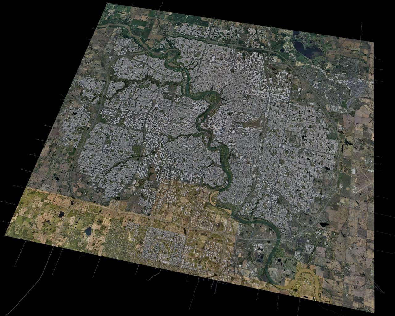 Edmonton Canada - 3D Model by 3dstudio