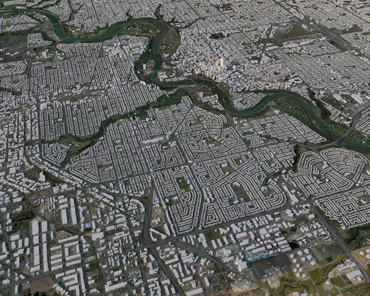 Edmonton Canada - 3D Model by 3dstudio