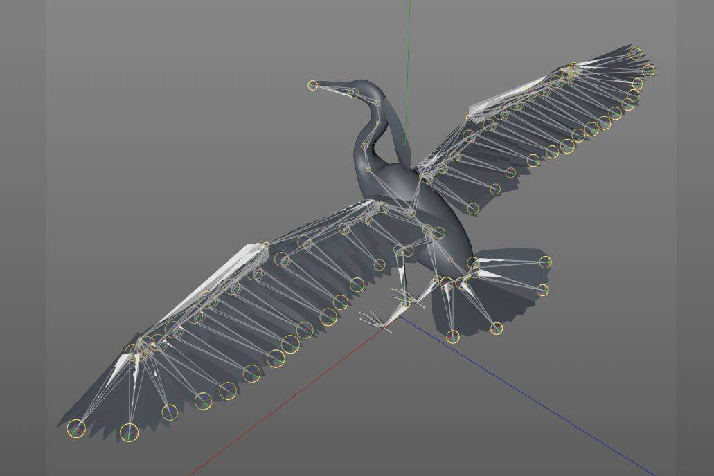 Egret - 3D Model by 3dstudio