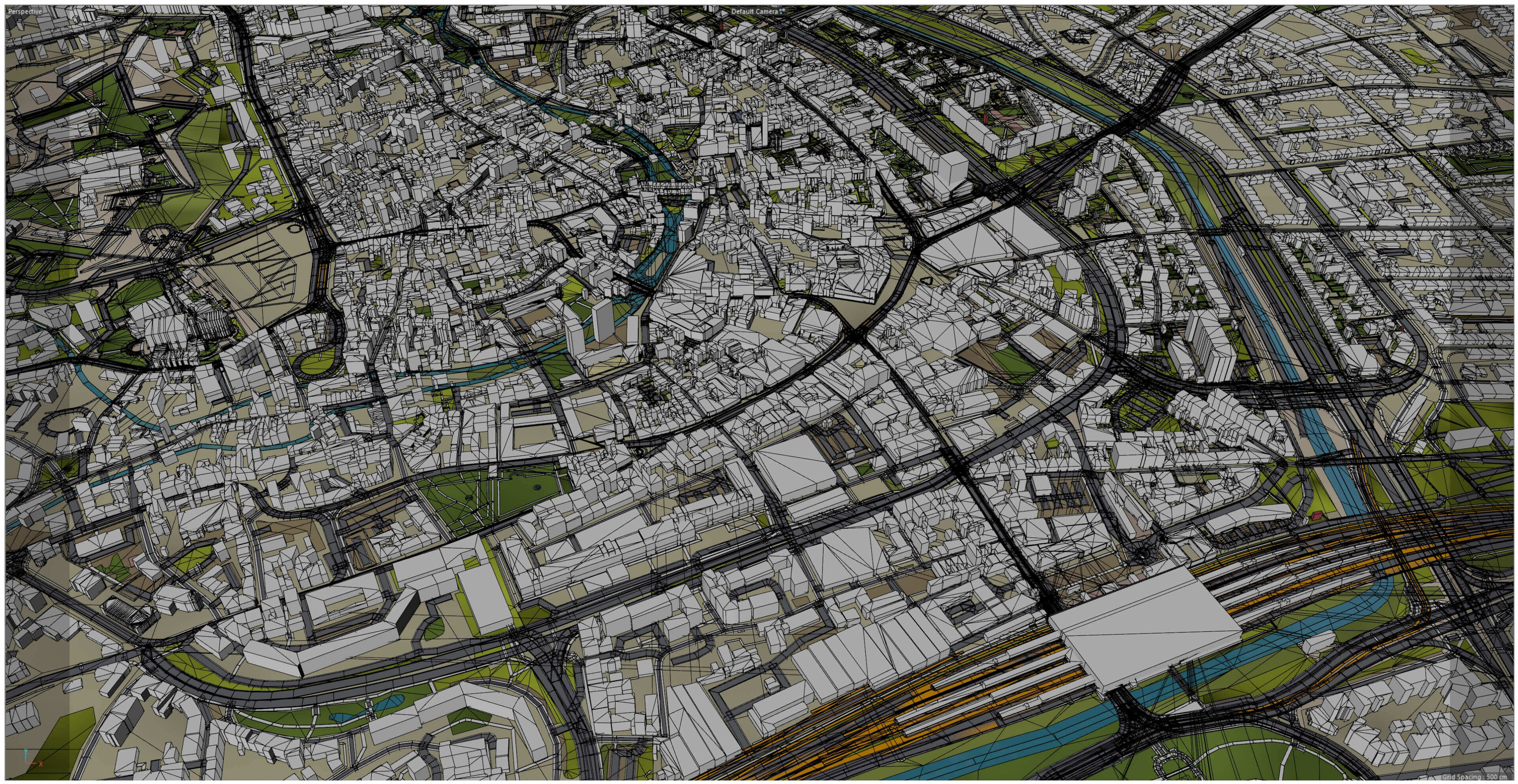 Erfurt City Germany 35km - 3D Model by 3dstudio