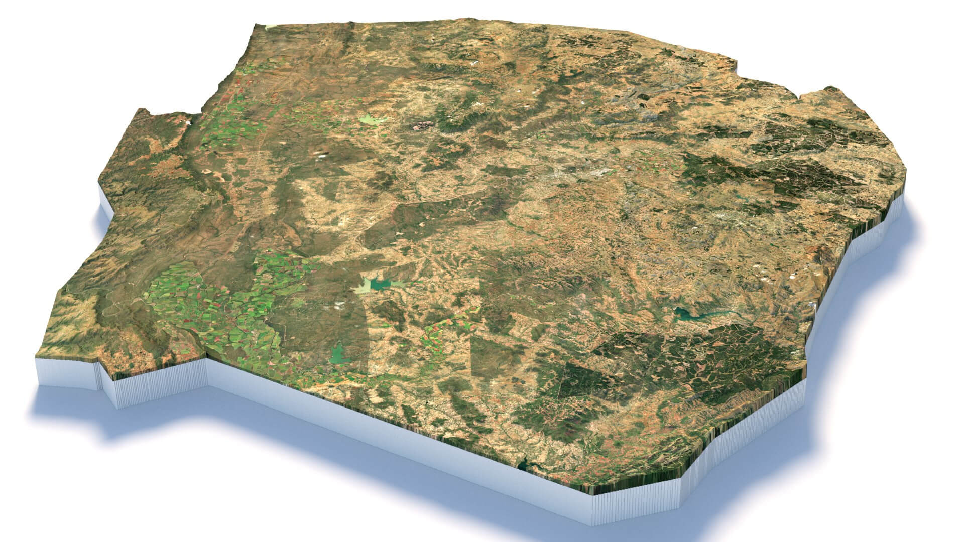 Eswatini Terrain Map - 3D Model by 3dstudio