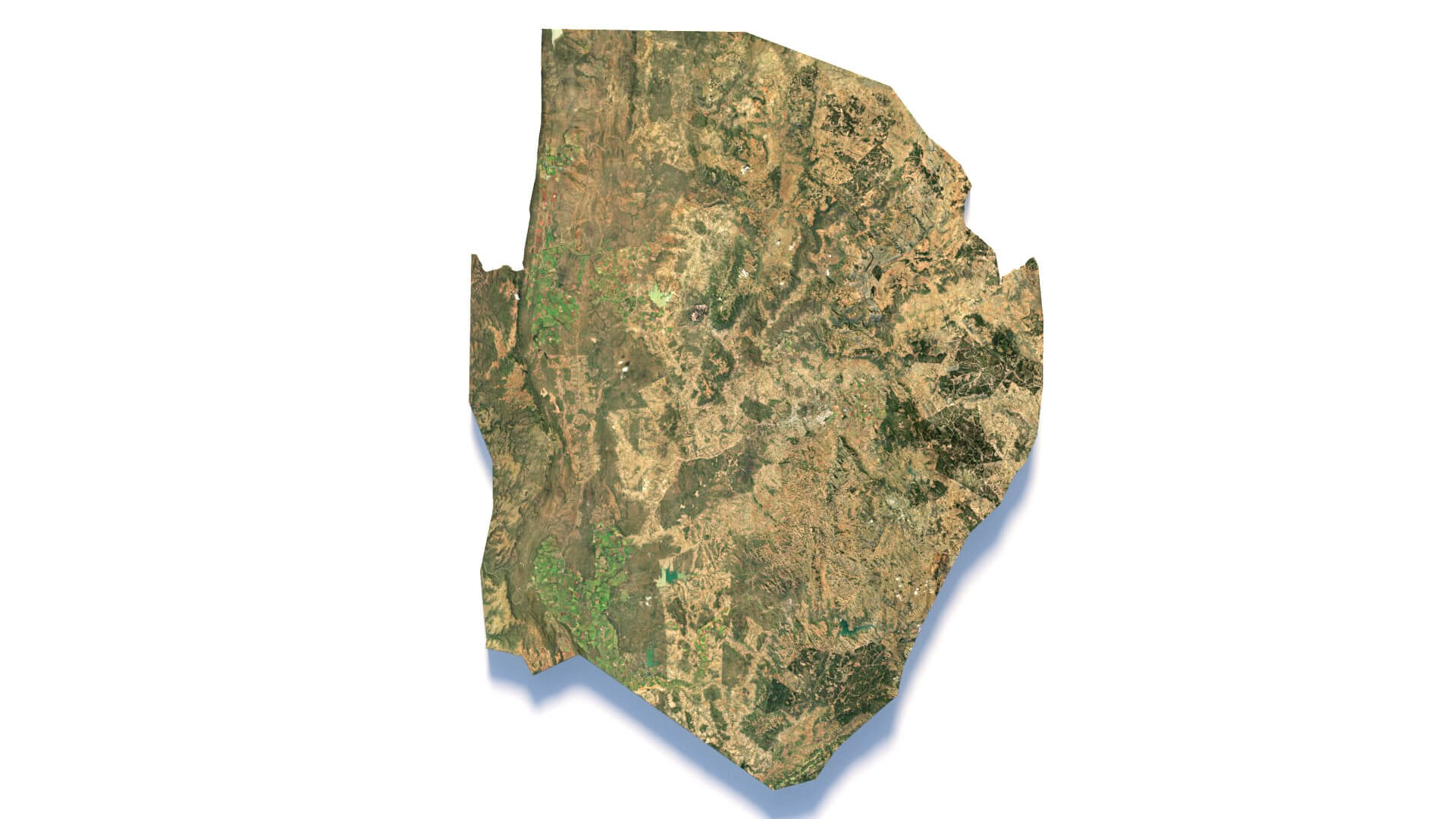 Eswatini Terrain Map - 3D Model by 3dstudio