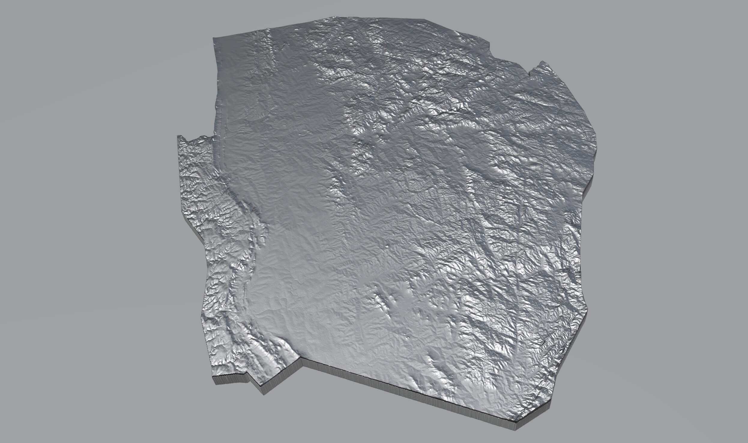 Eswatini Terrain Map - 3D Model by 3dstudio