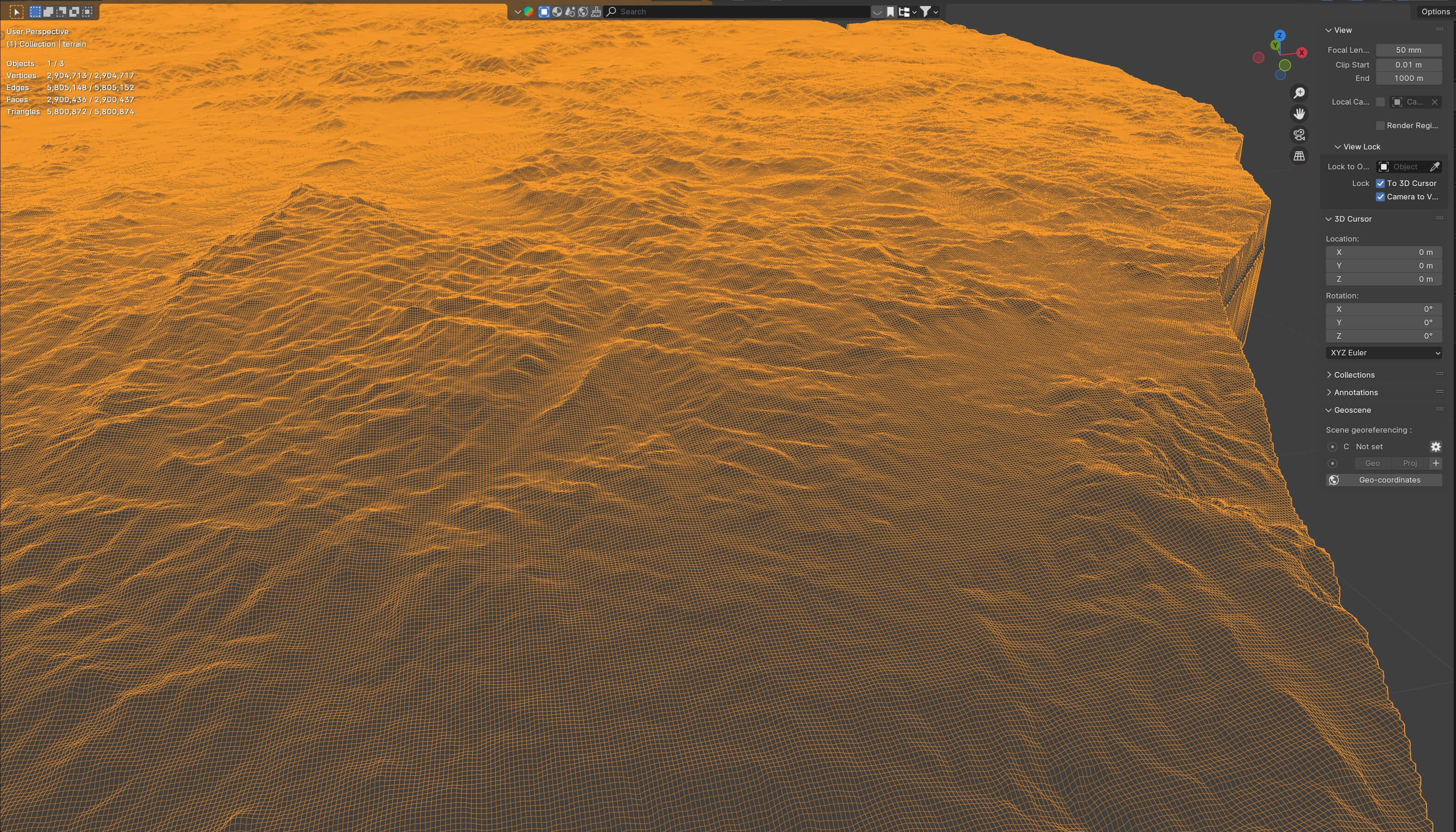 Eswatini Terrain Map - 3D Model by 3dstudio