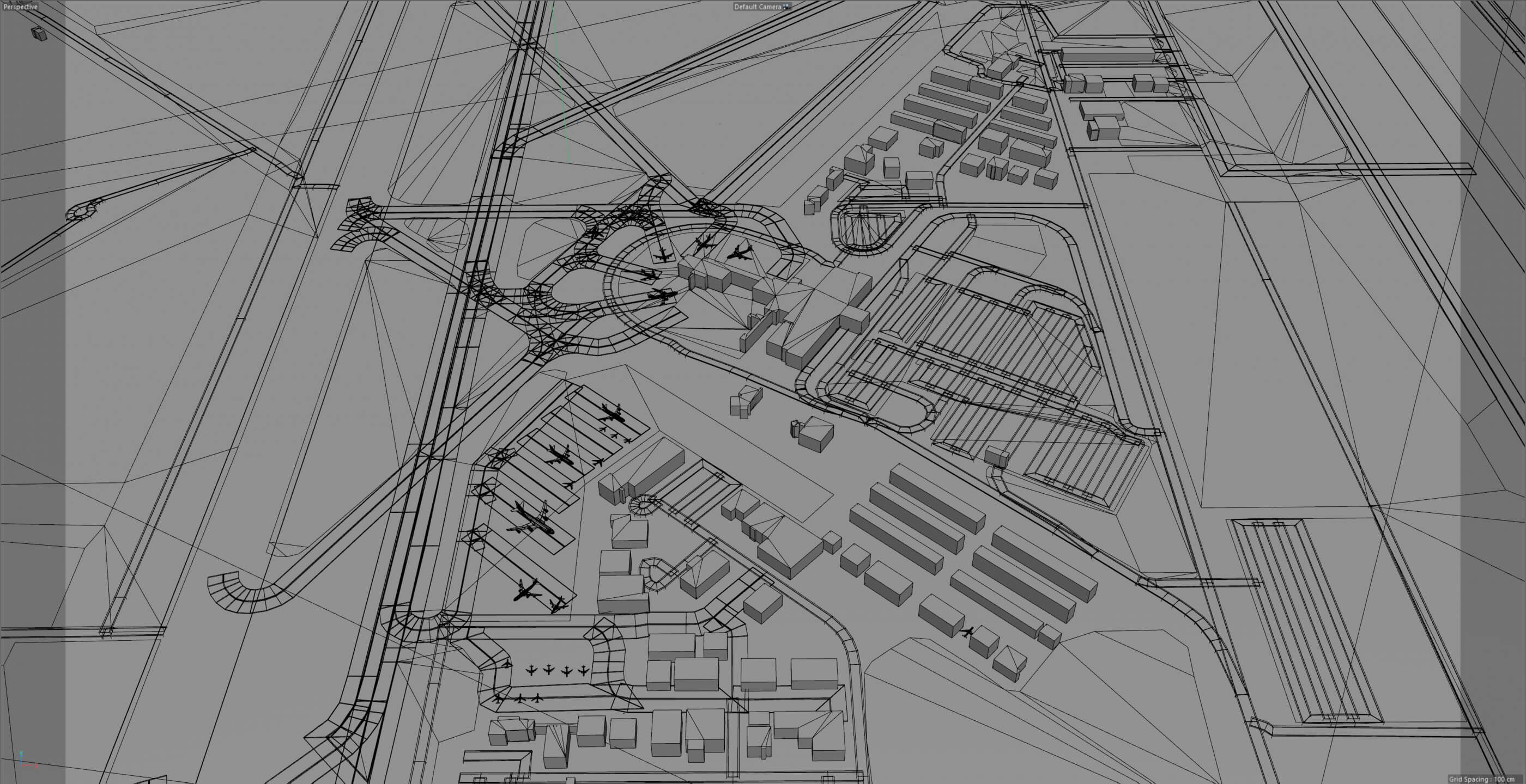 Eugene Airport - 3D Model by 3dstudio