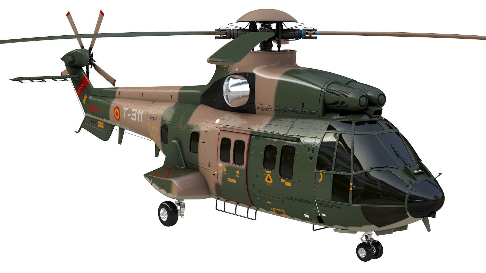 Eurocopter AS332 Superpuma - 3D Model by 3dstudio