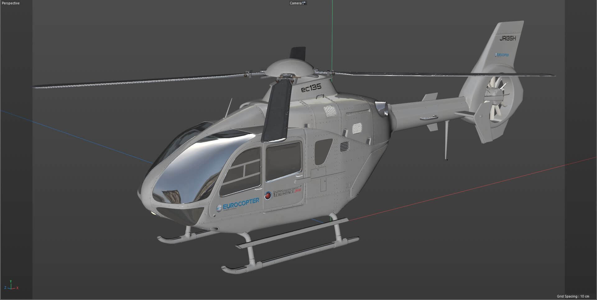 Eurocopter EC135 - 3D Model by 3dstudio