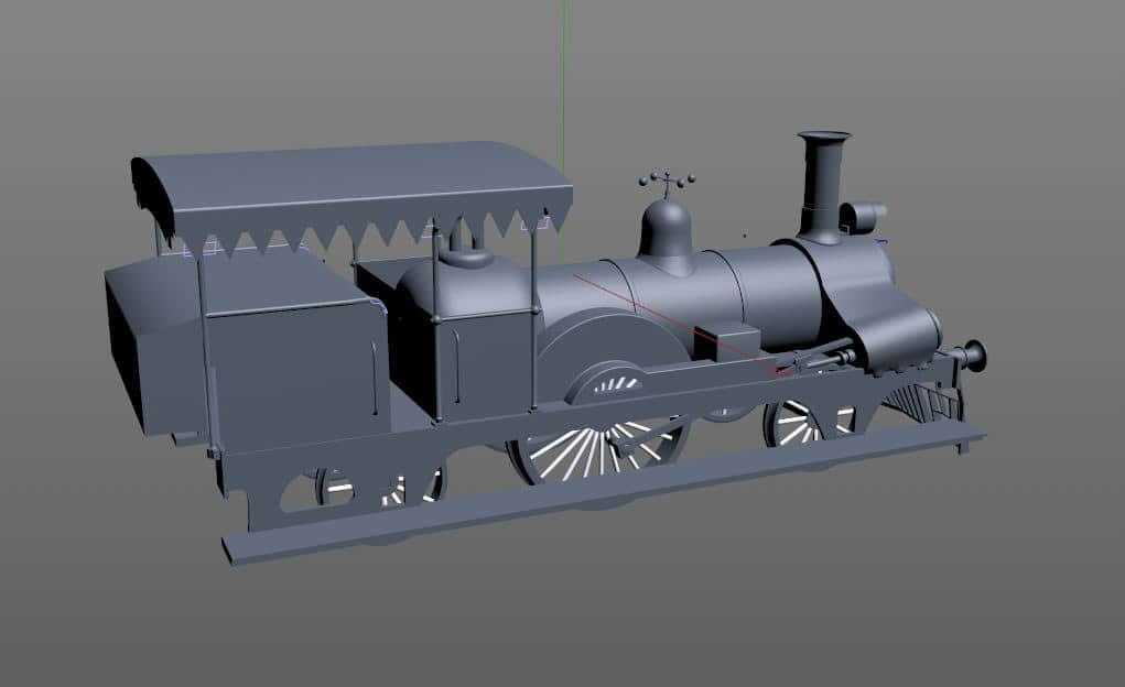 Fairy Queen Locomotive - 3D Model by 3dstudio