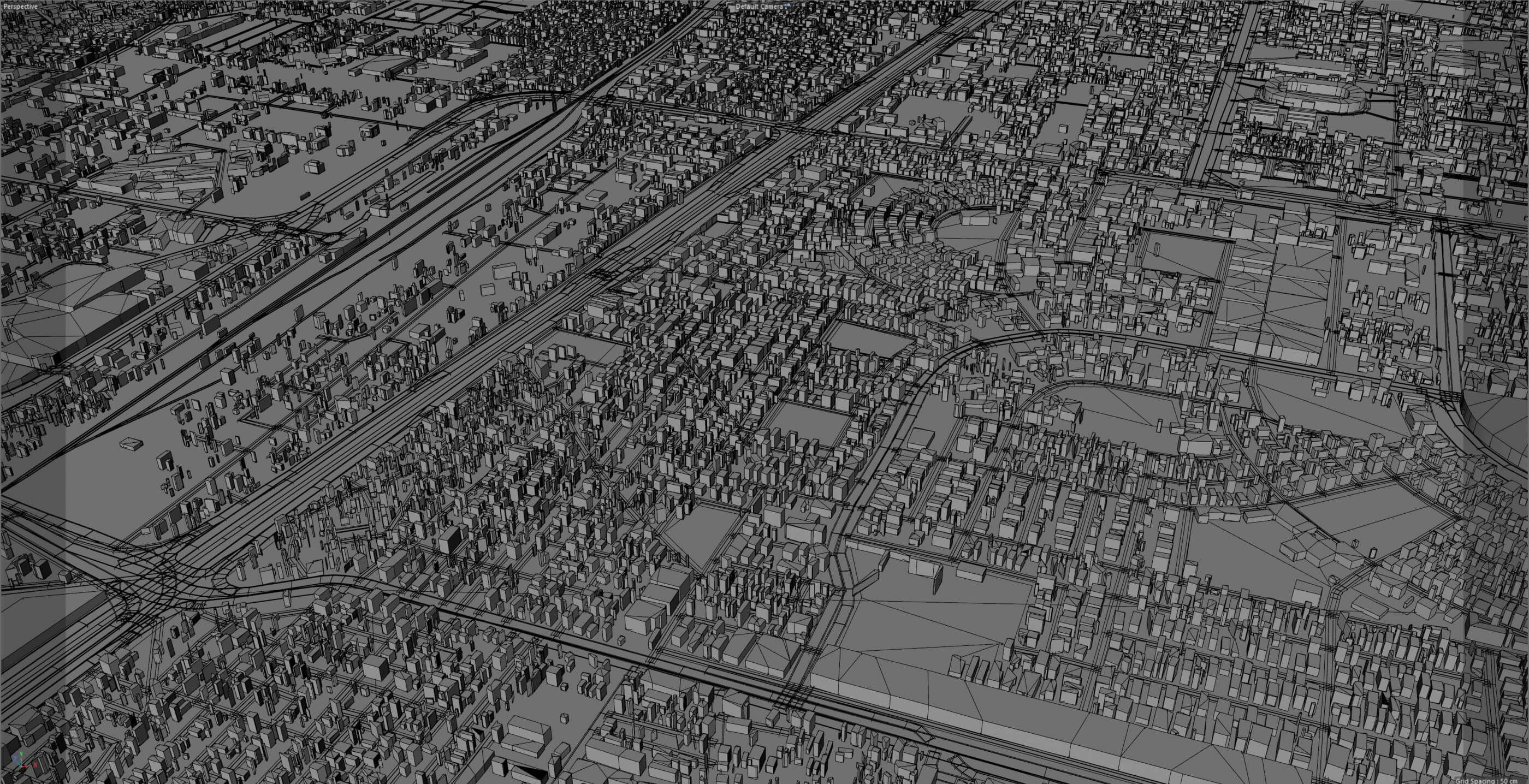 Faisalabad City Pakistan 3D Model 45km by 3dstudio