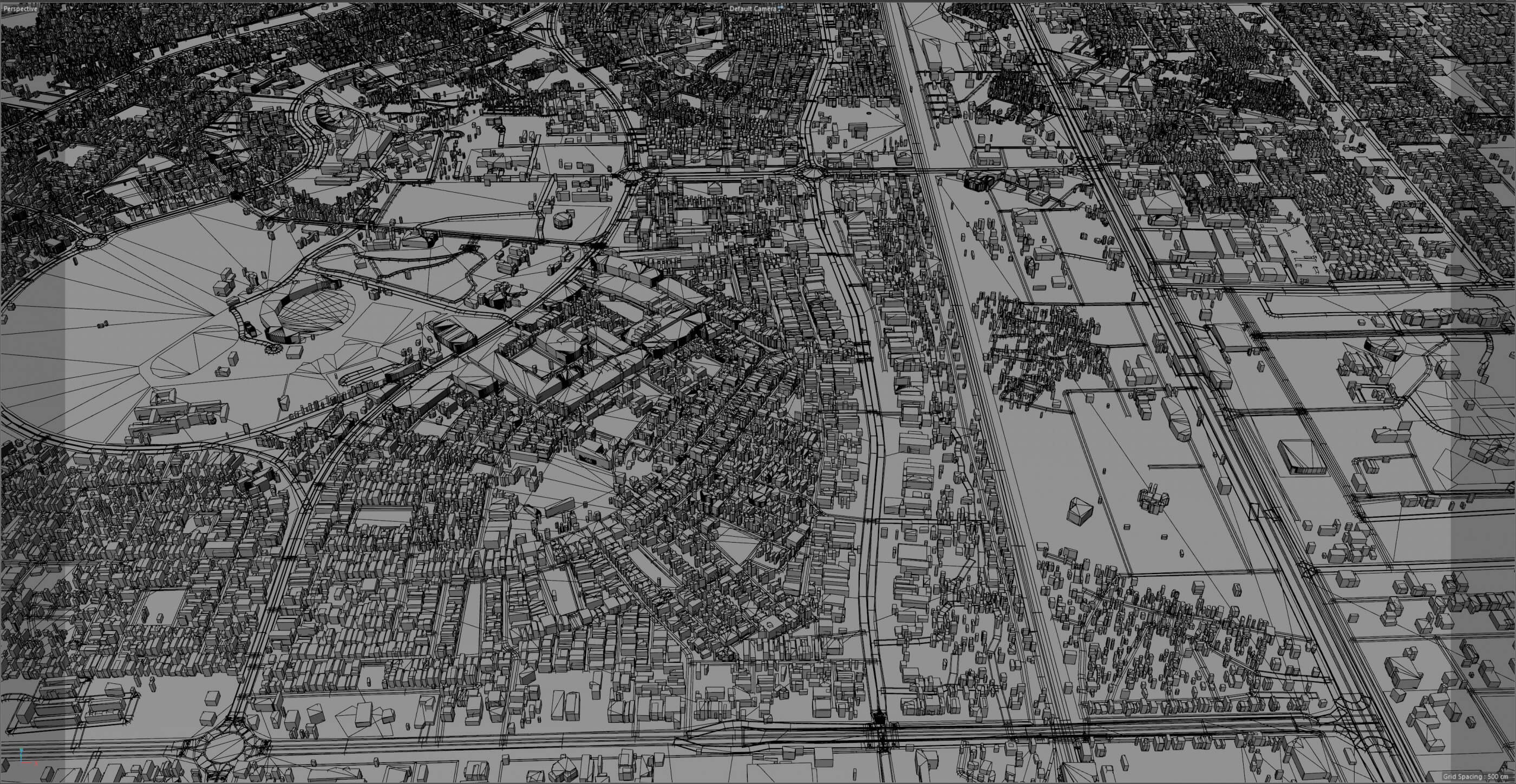 Faridabad City Haryana India 3D Model 50km by 3dstudio