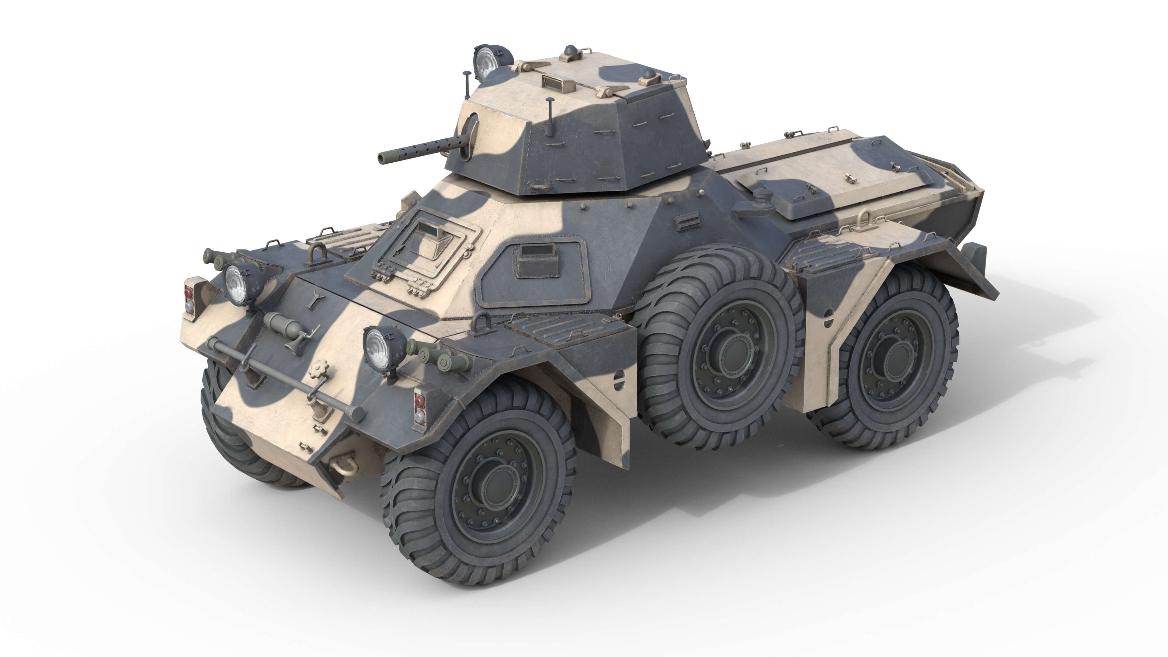 Ferret MK 2 Armored Car - 3D Model by 3dstudio