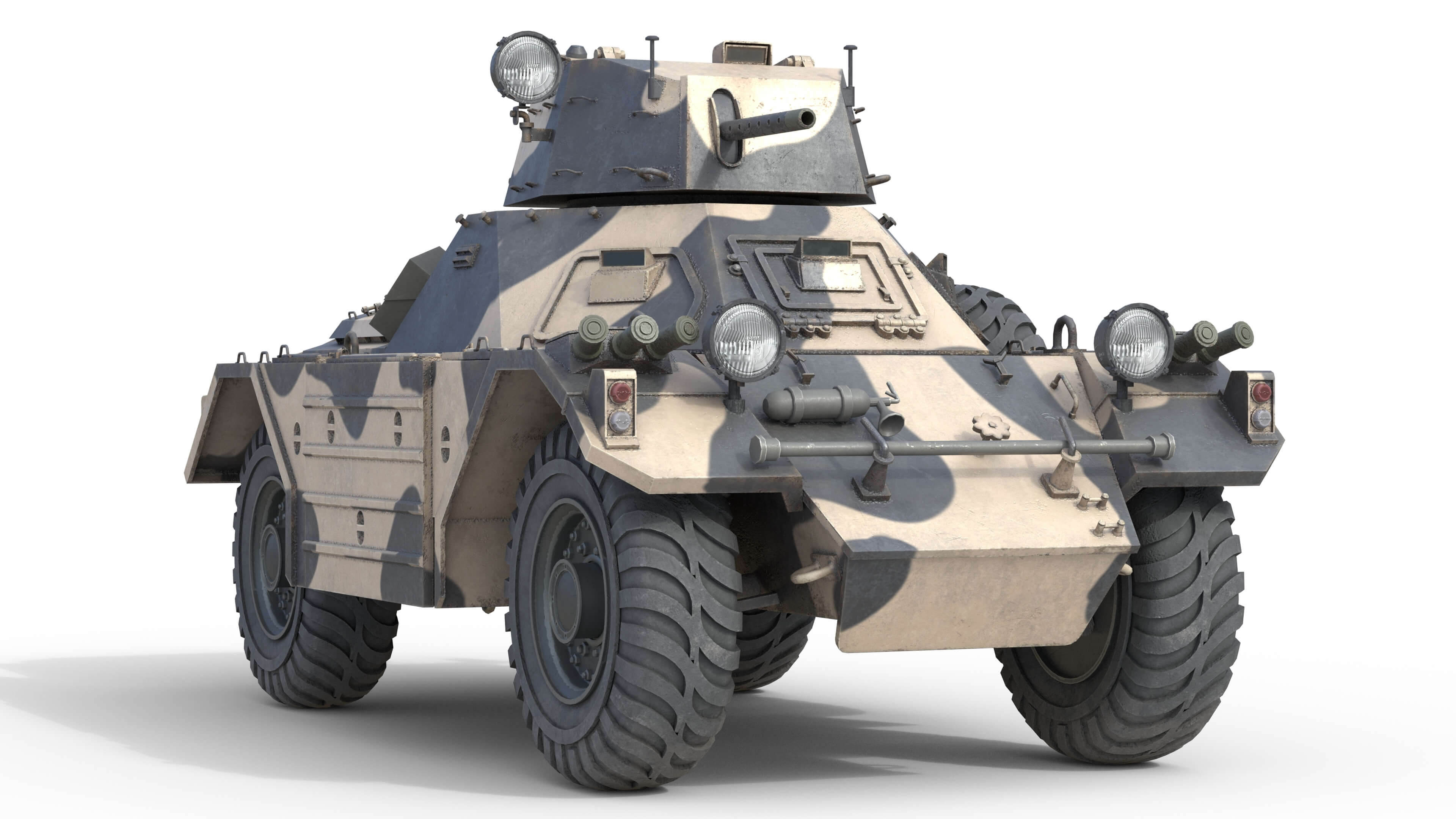 Ferret MK 2 Armored Car - 3D Model by 3dstudio