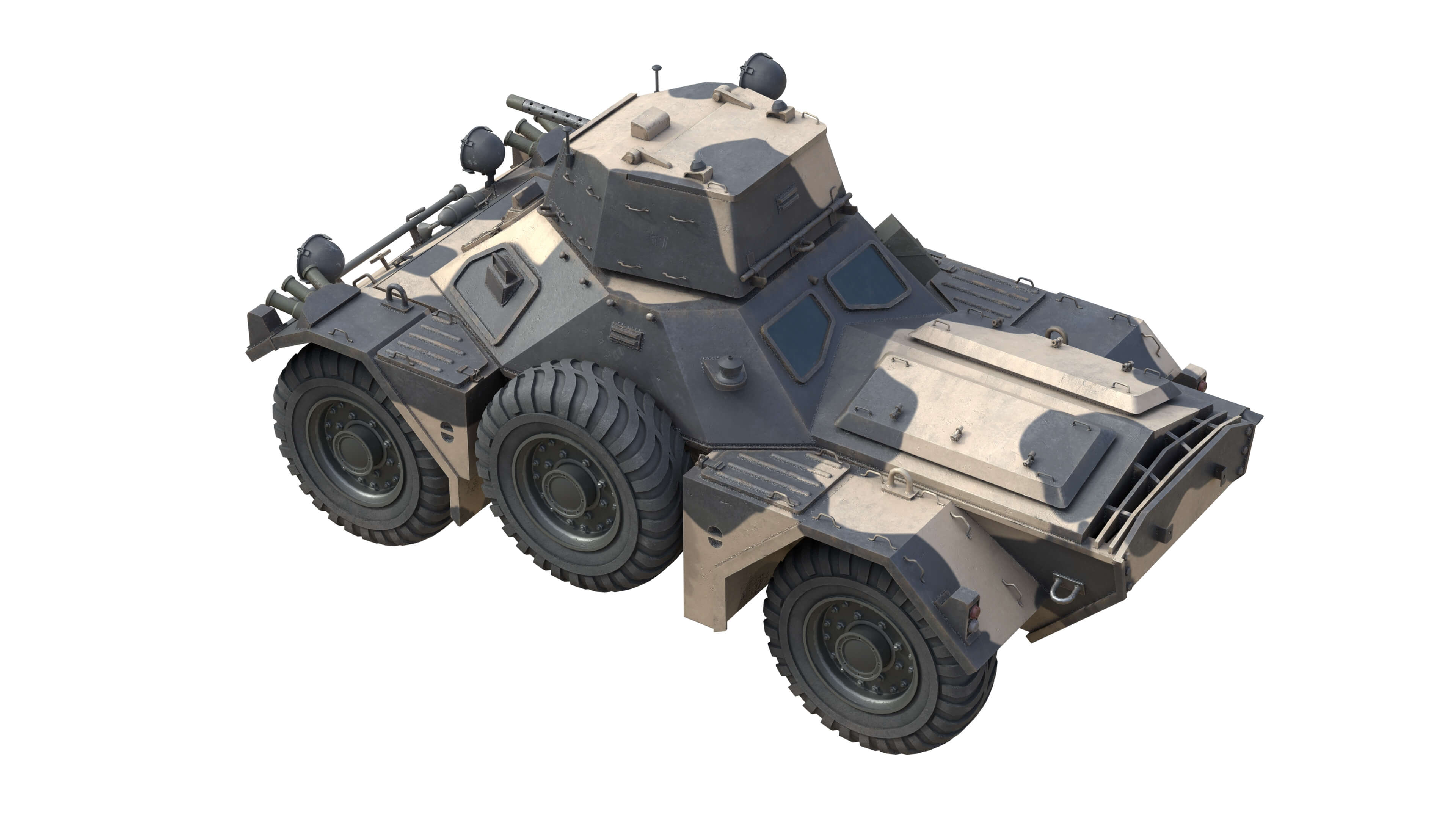 Ferret MK 2 Armored Car - 3D Model by 3dstudio
