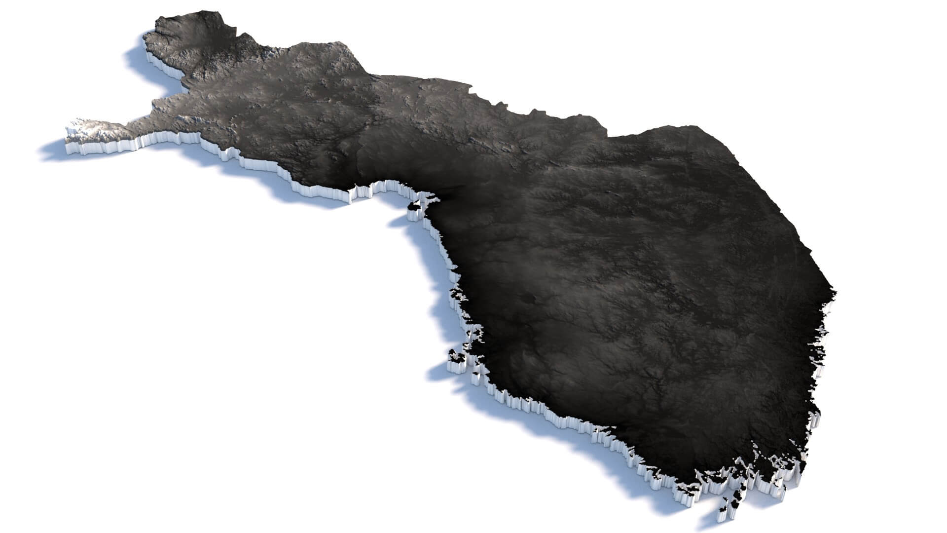 Finland Suomi Terrain Map - 3D Model by 3dstudio