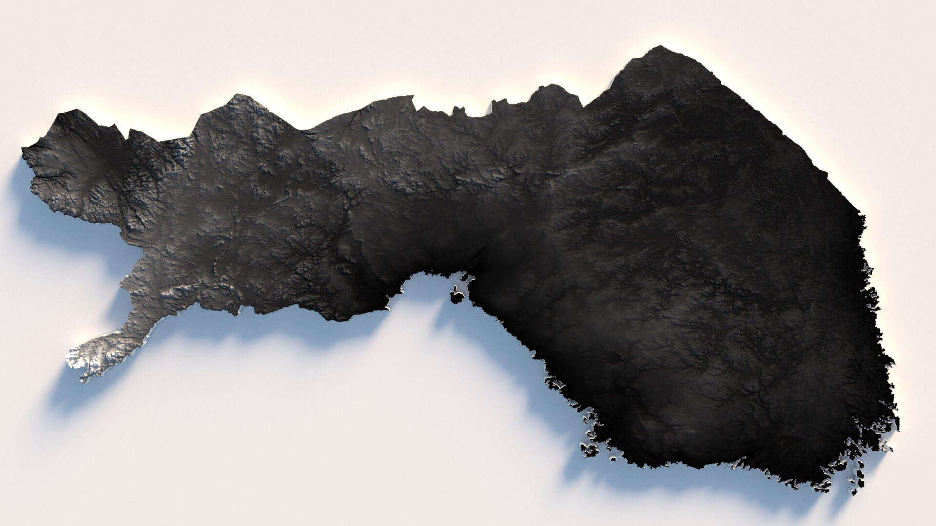 Finland Suomi Terrain Map - 3D Model by 3dstudio