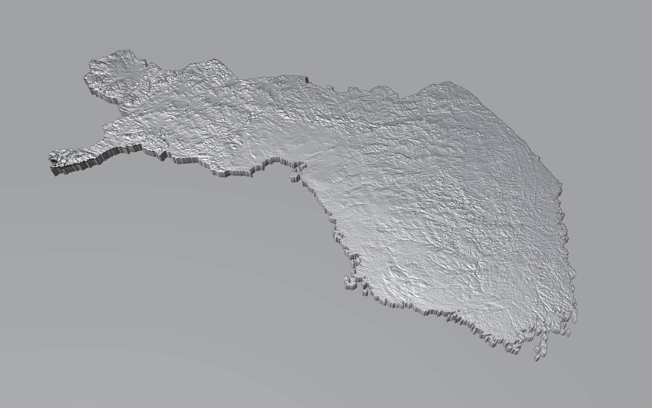 Finland Suomi Terrain Map - 3D Model by 3dstudio