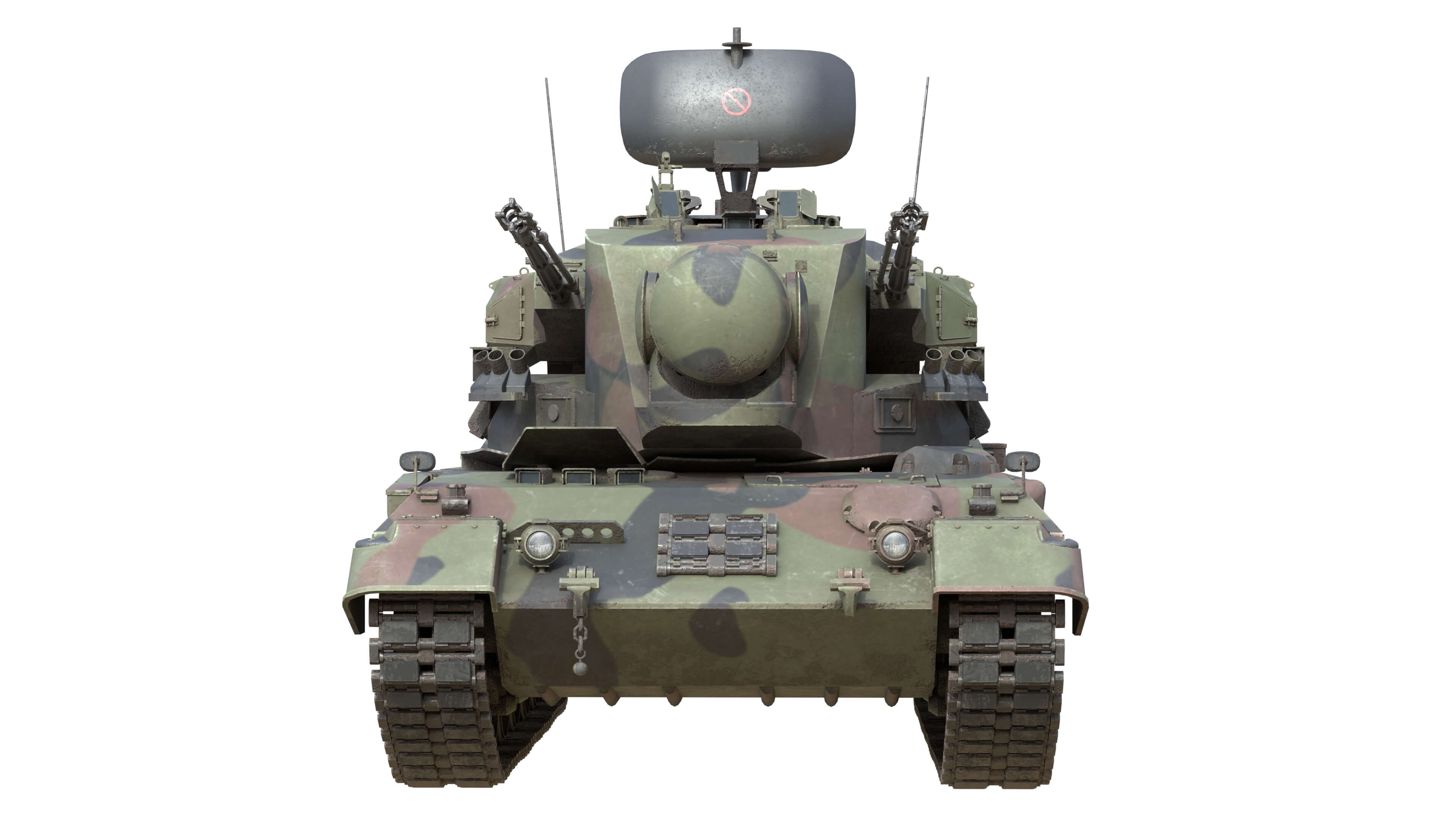 Flakpanzer Gepard 1A2 Anti Aircraft - 3D Model by 3dstudio