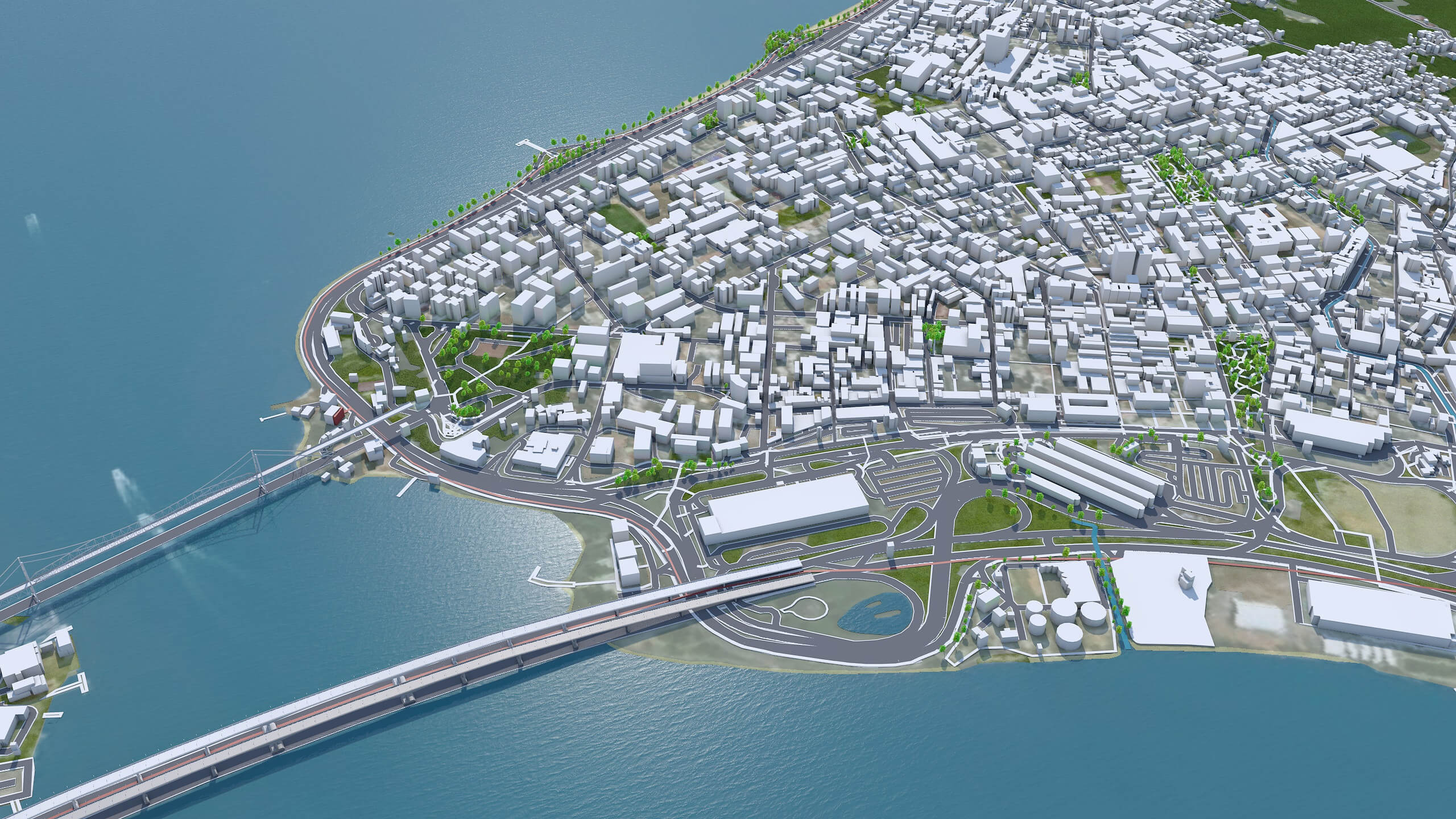 Florianopolis State of Santa Catarina Brazil 3D Model 60km by 3dstudio