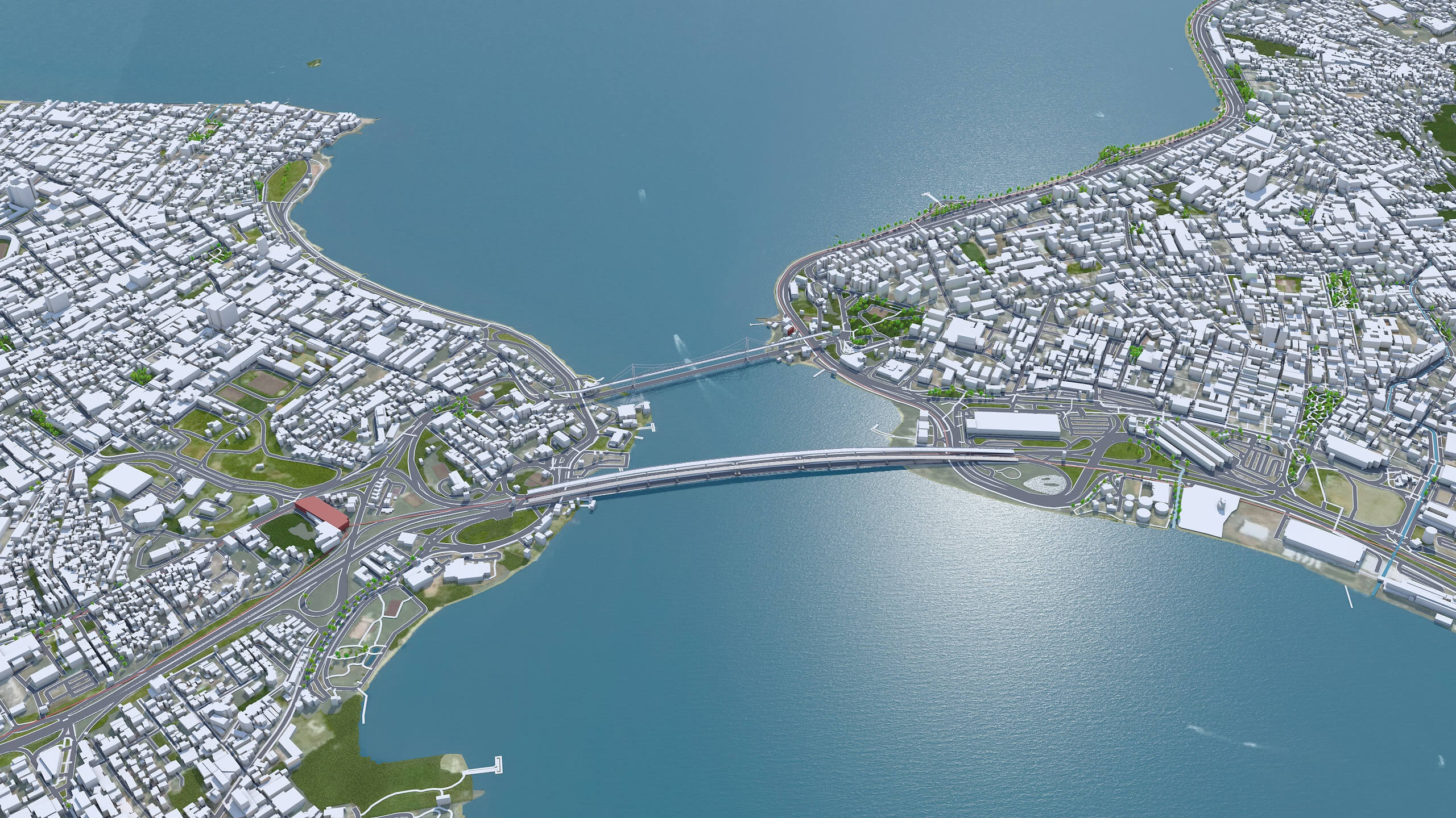 Florianopolis State of Santa Catarina Brazil 3D Model 60km by 3dstudio