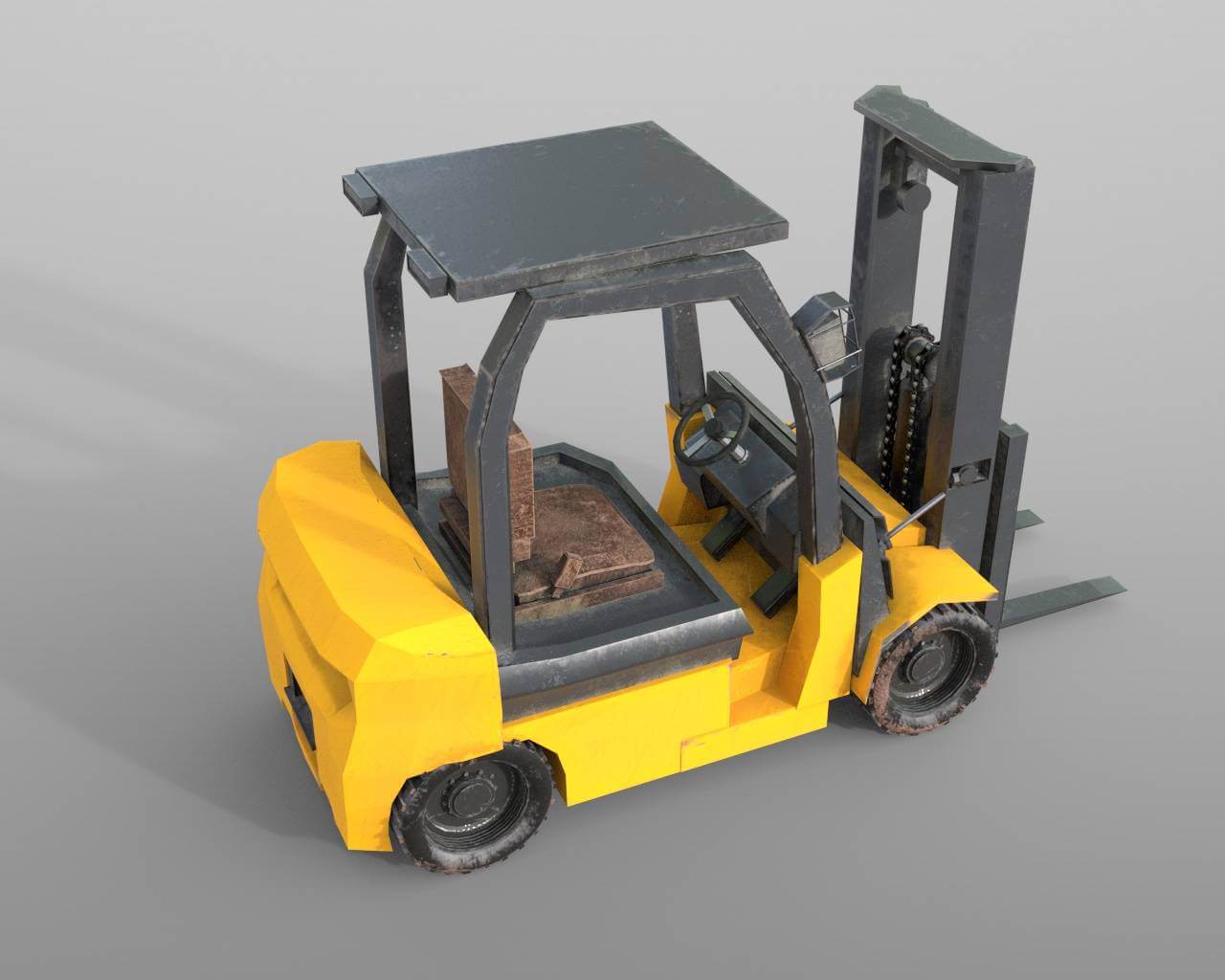 Forklift - 3D Model by 3dstudio