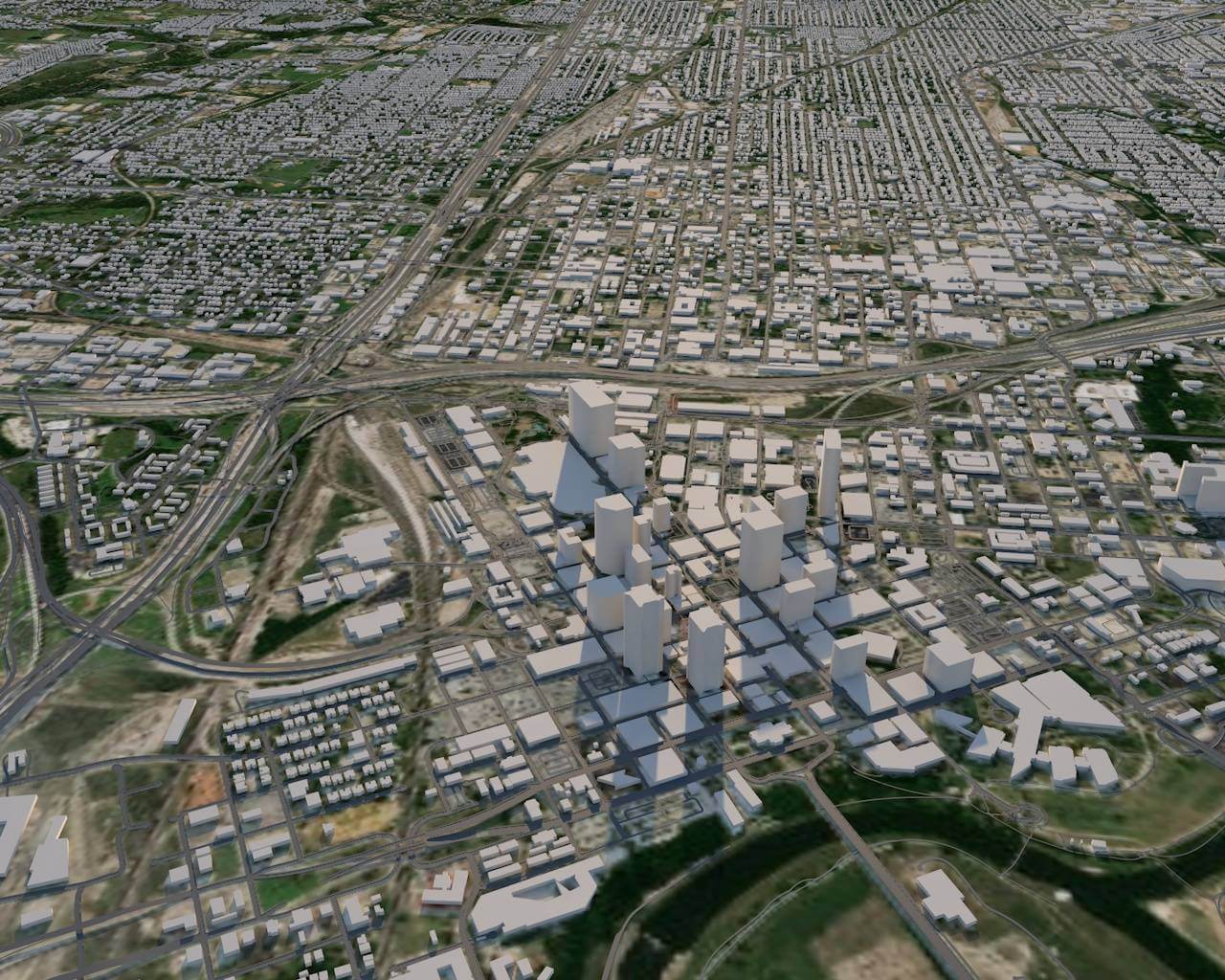 Fort Worth Texas - 3D Model by 3dstudio