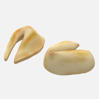 Fortune Cookies - 3D Model by 3dstudio