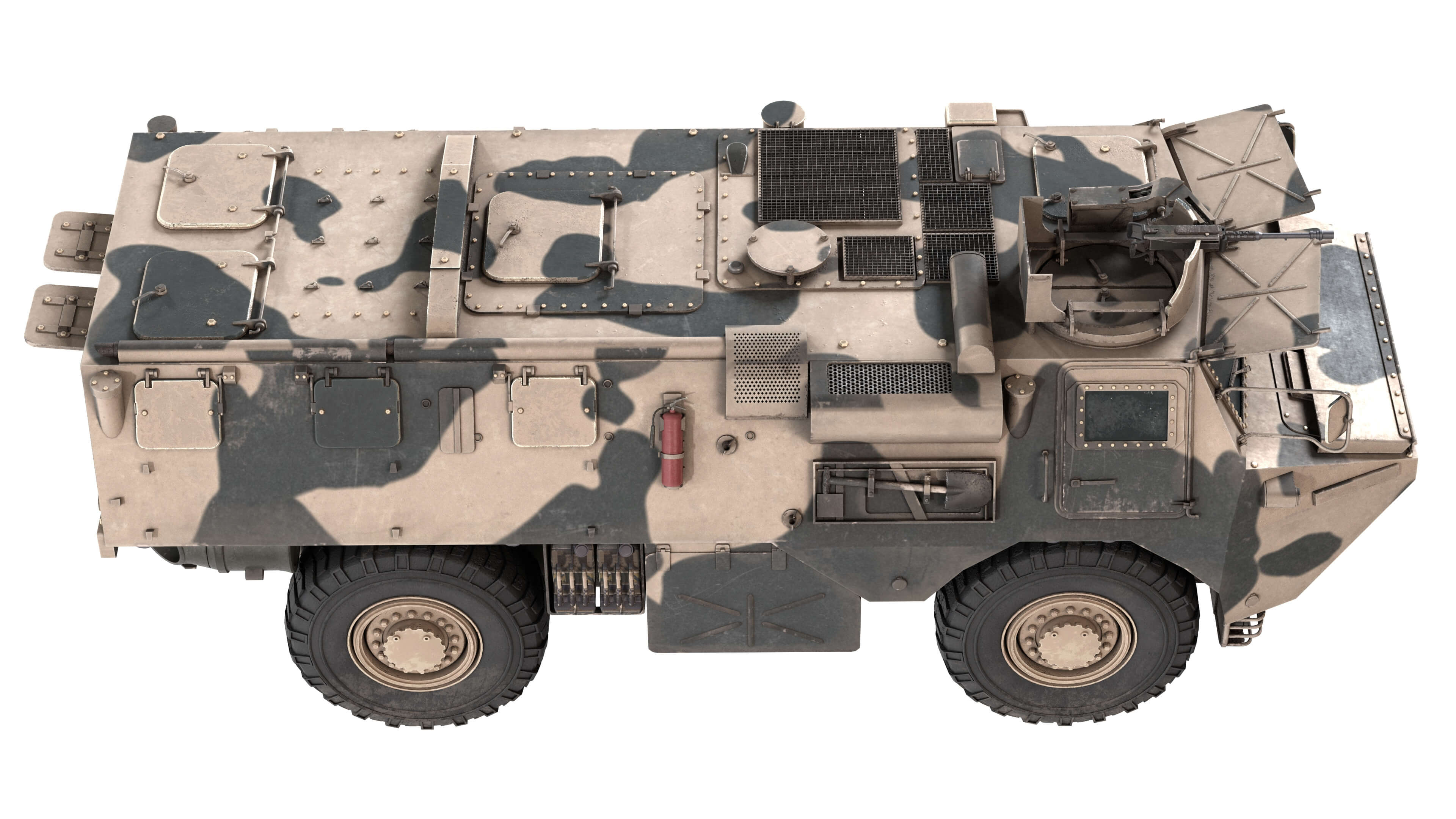 French Vab 4X4 APC - 3D Model by 3dstudio