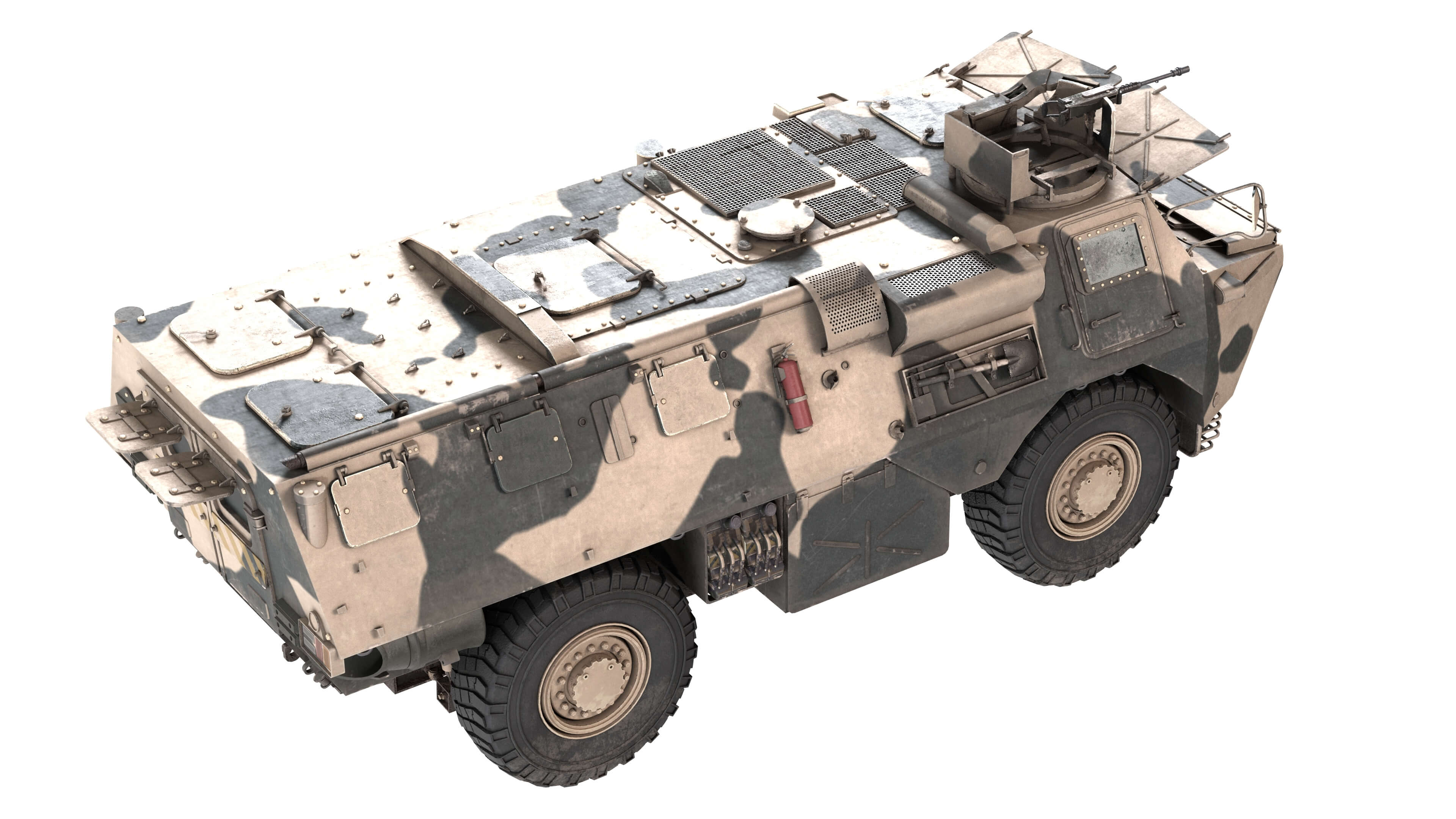 French Vab 4X4 APC - 3D Model by 3dstudio