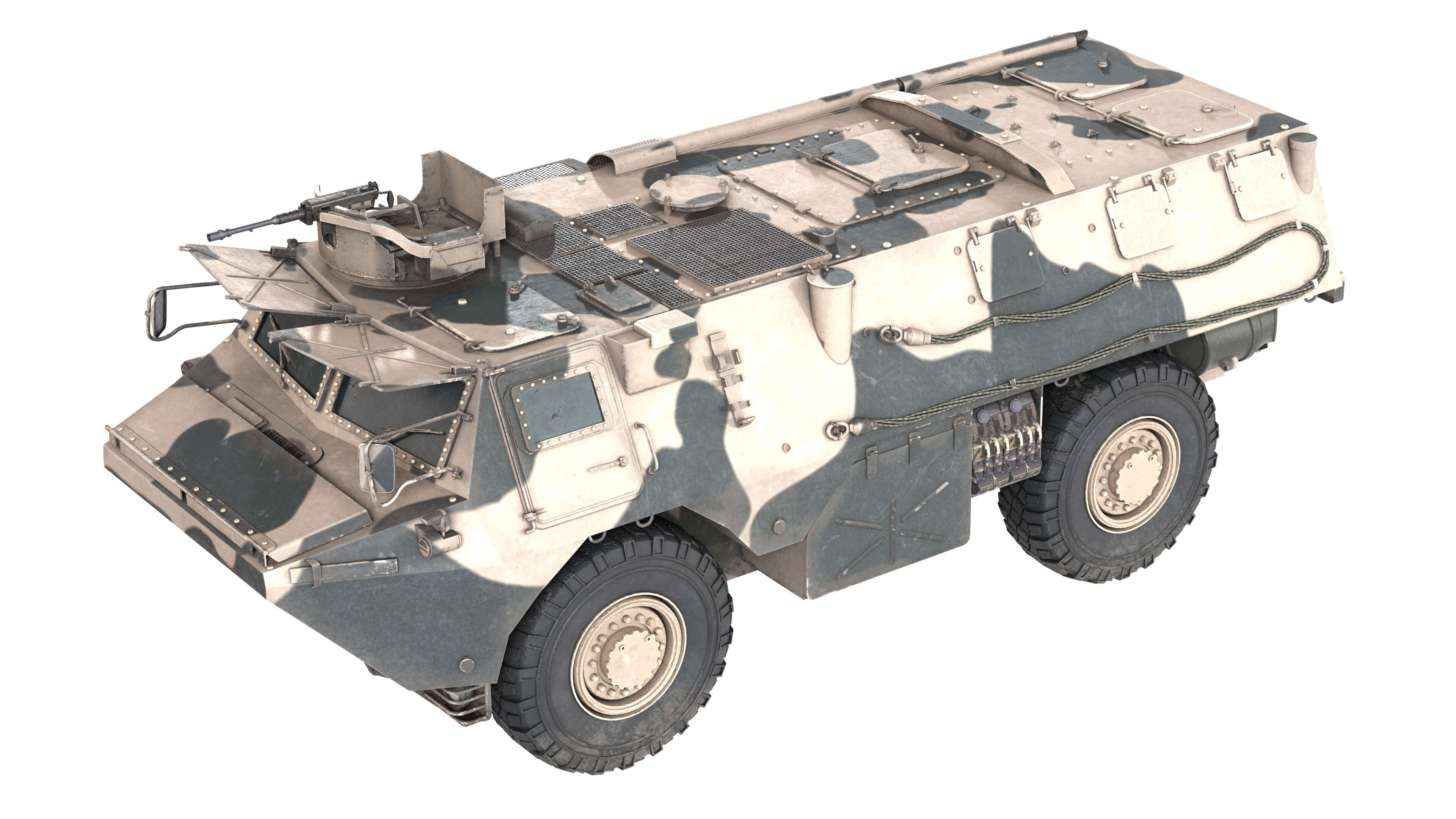 French Vab 4X4 APC - 3D Model by 3dstudio