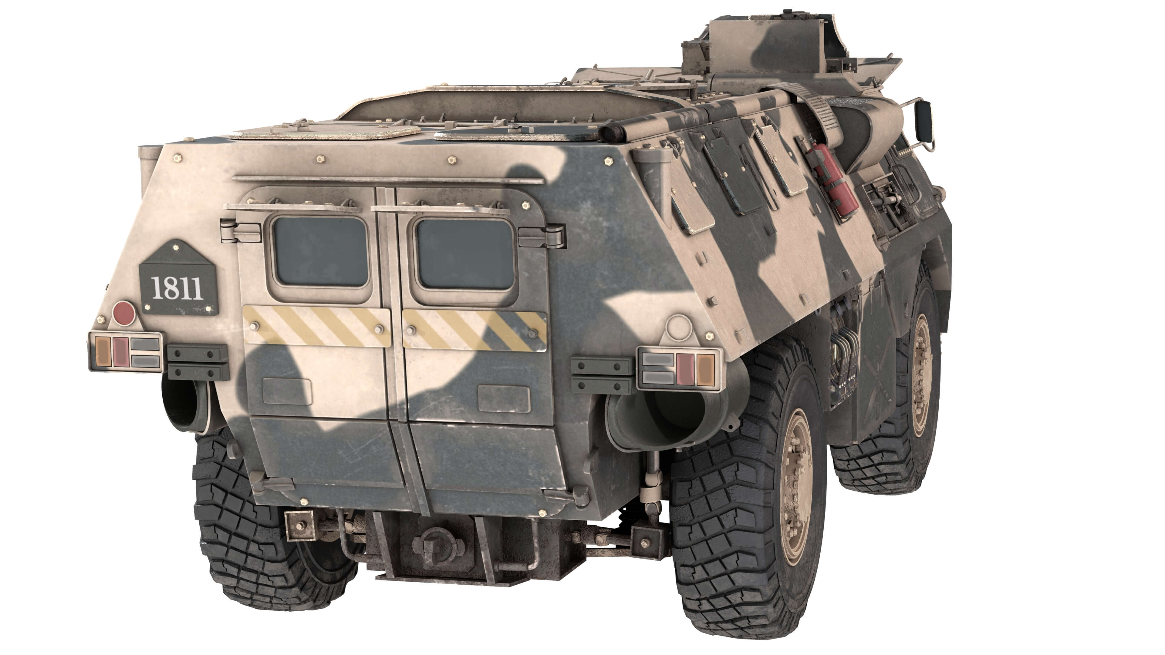 French Vab 4X4 APC - 3D Model by 3dstudio