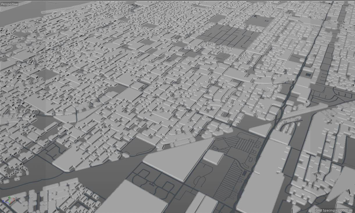 Fresno California - 3D Model by 3dstudio