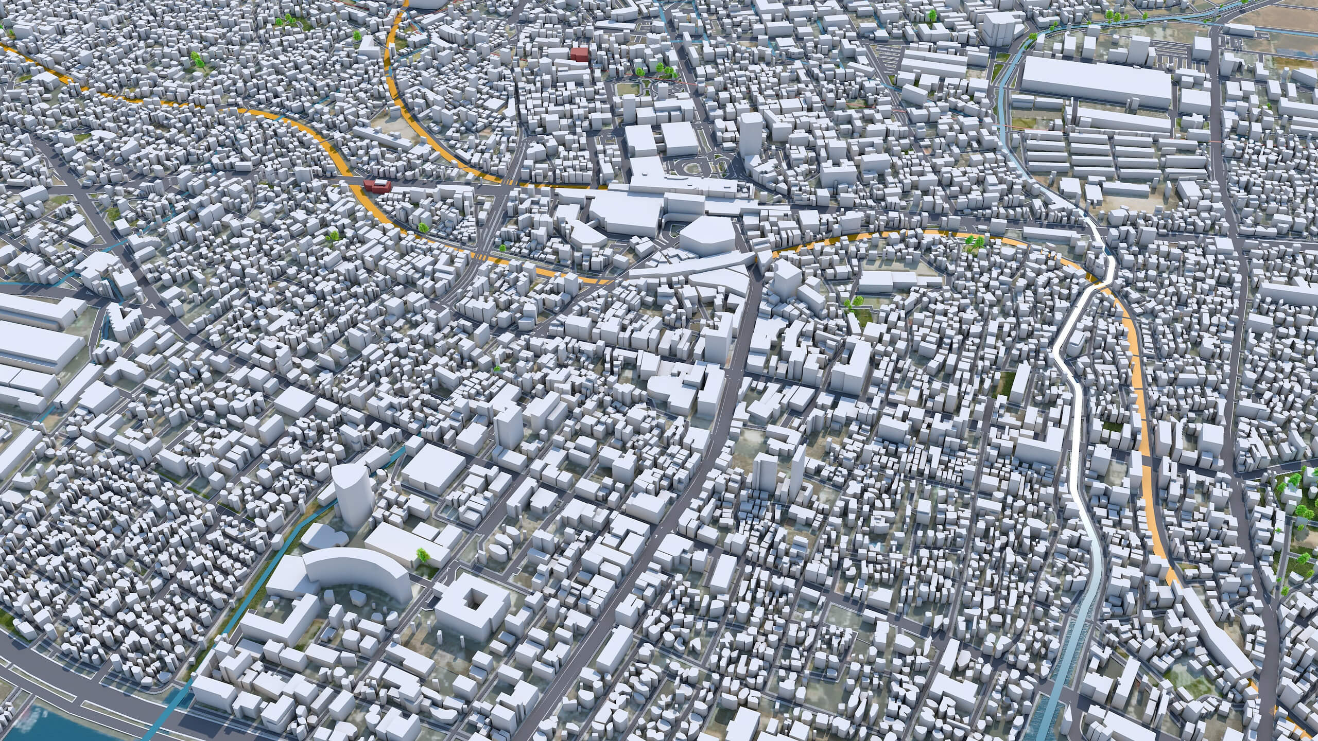Funabashi City Chiba Japan 3D Model 30km by 3dstudio