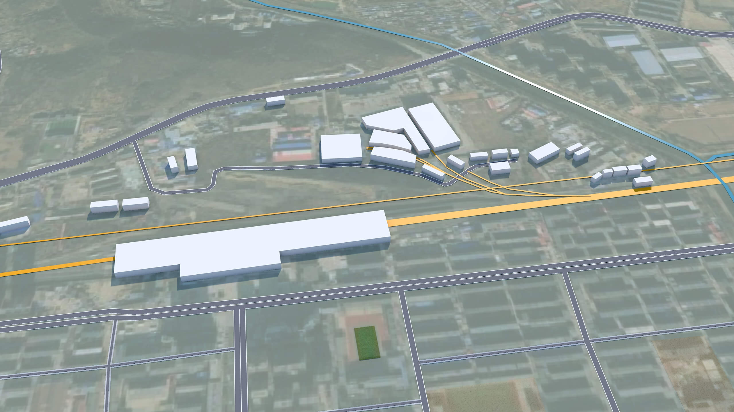 Fushun City Liaoning China 3D Model 55km by 3dstudio
