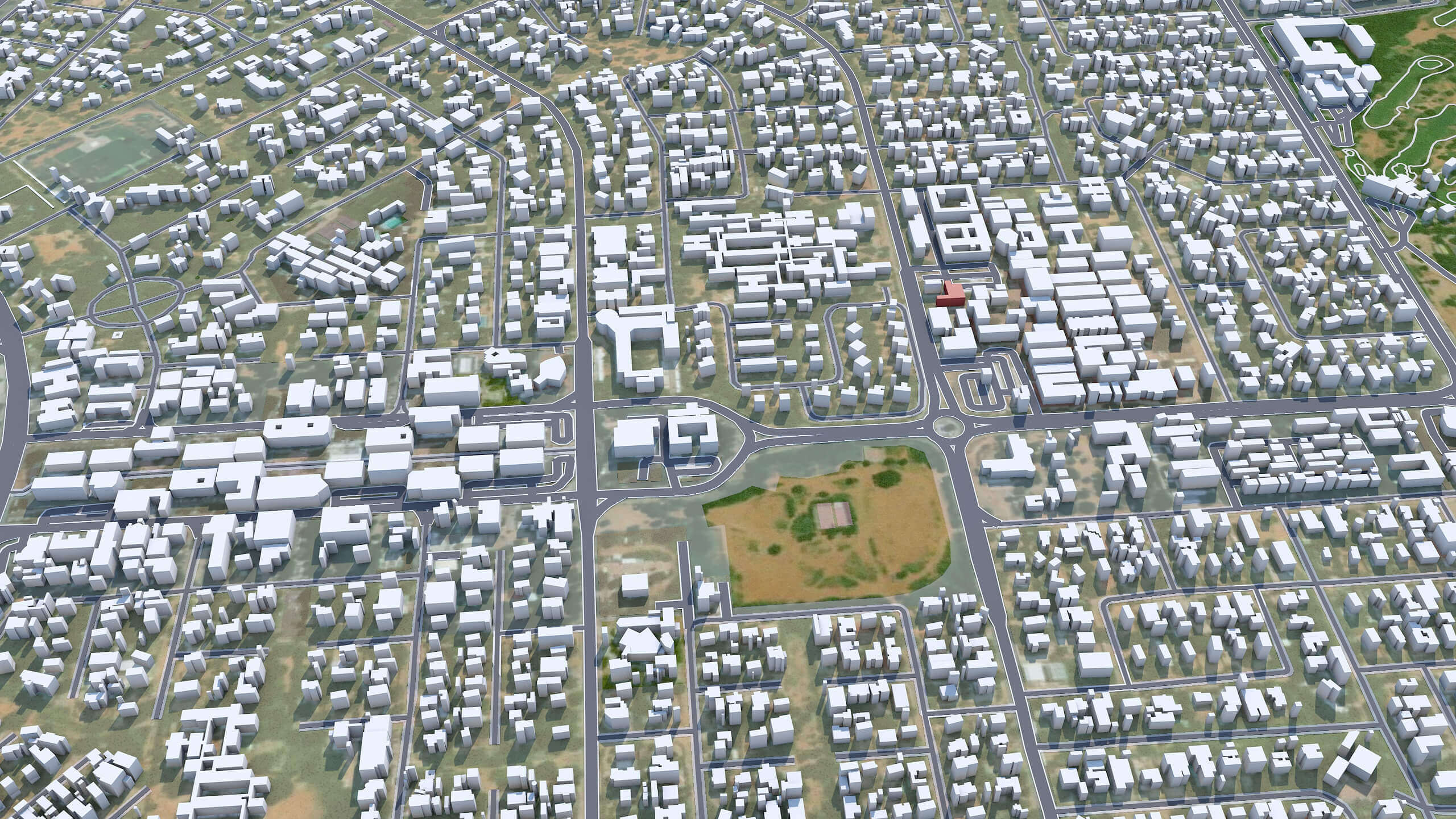 Gaborone City Botswana 3D Model 25km by 3dstudio