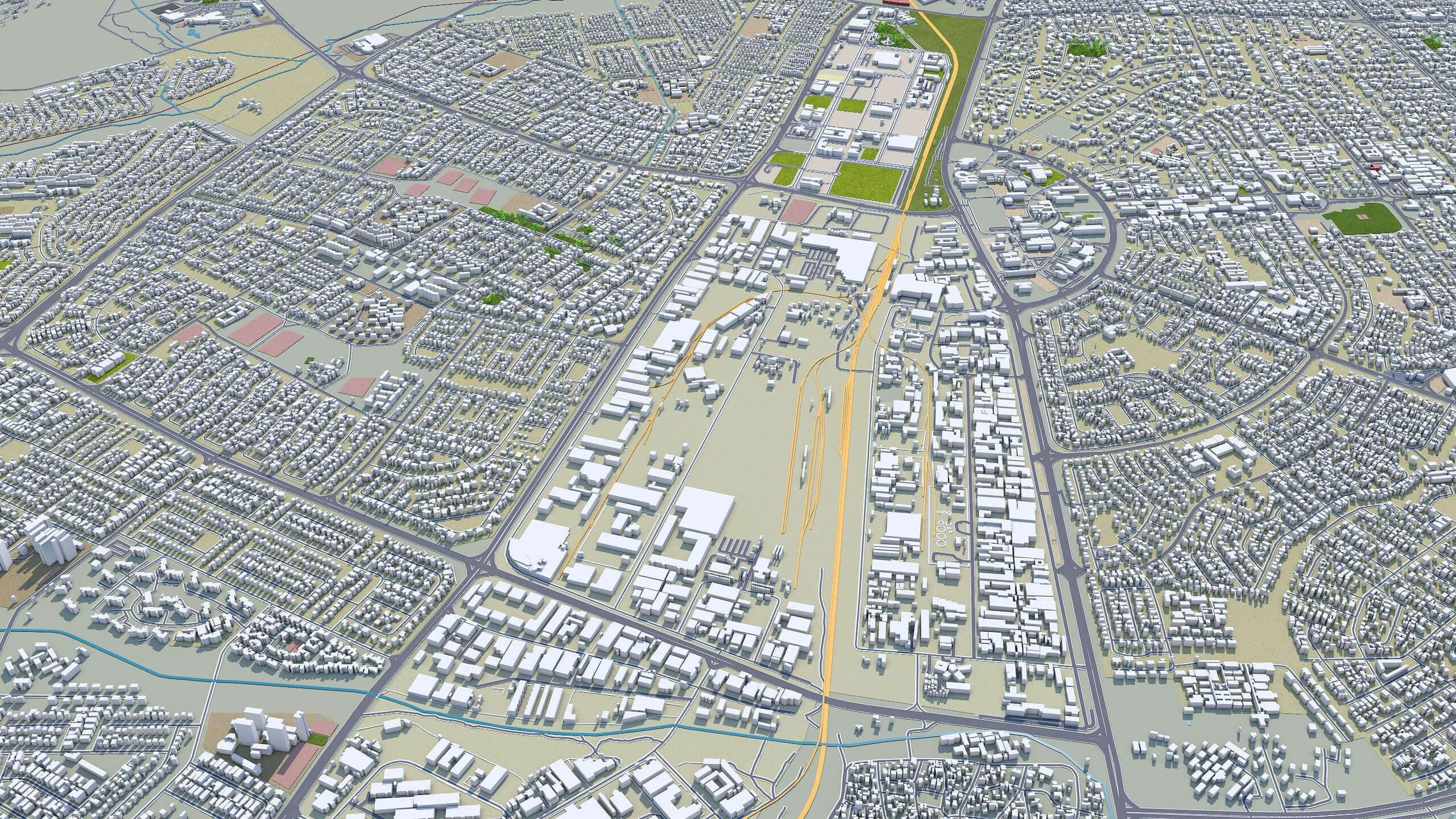 Gaborone City Botswana 25km - 3D Model by 3dstudio