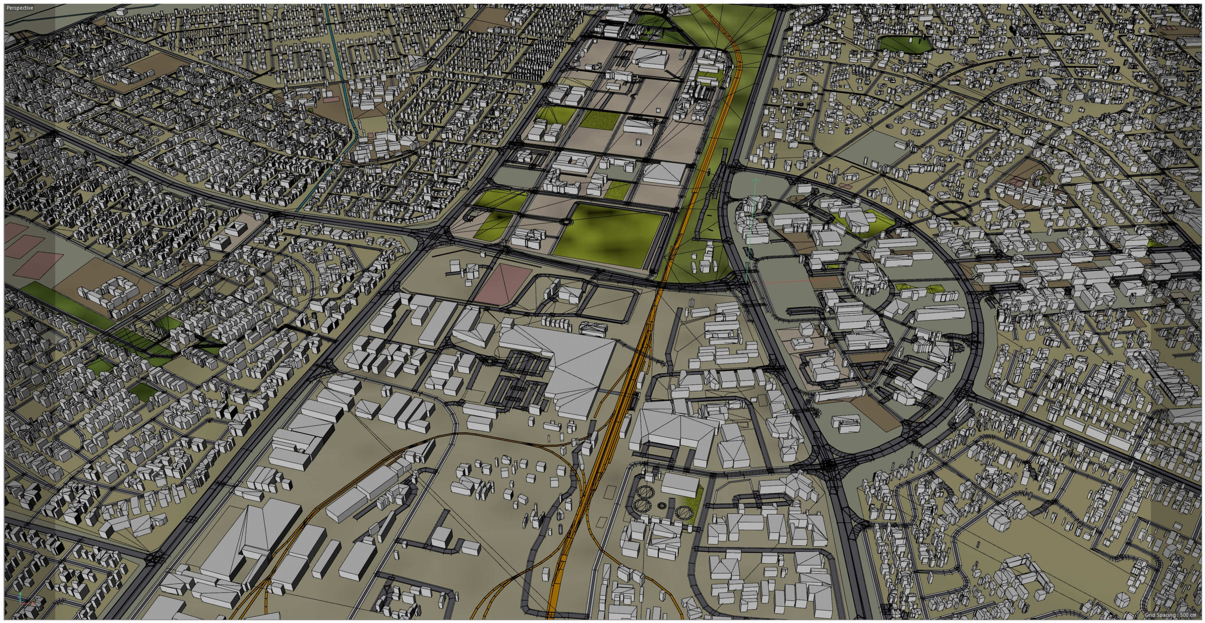Gaborone City Botswana 3D Model 25km by 3dstudio