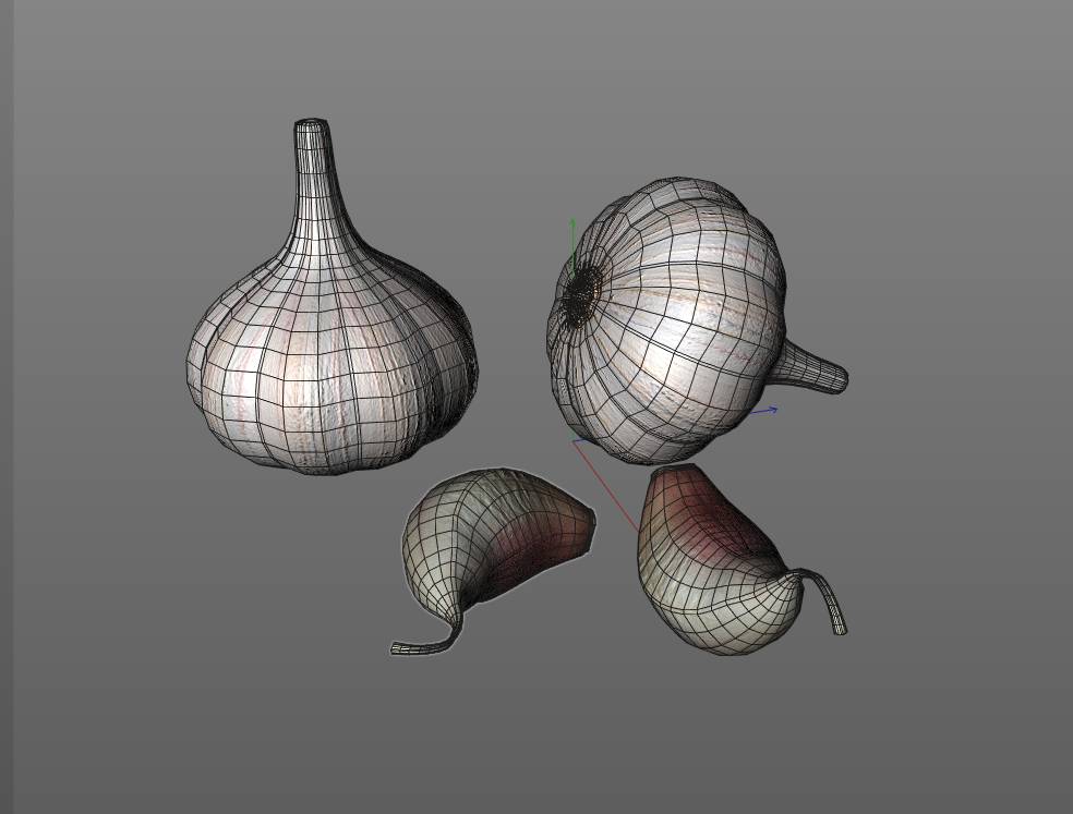 Garlic - 3D Model by 3dstudio