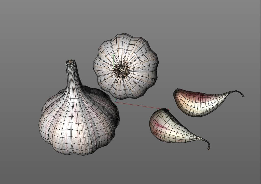 Garlic - 3D Model by 3dstudio