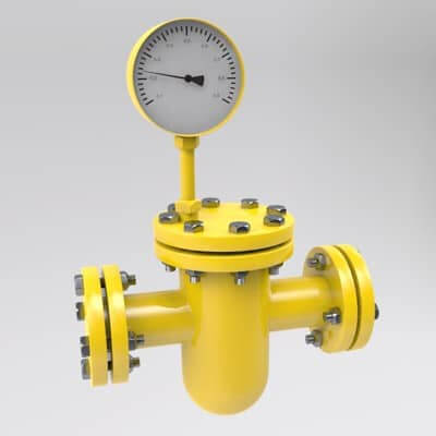 Gas Pipe Line Meter - 3D Model by 3dstudio