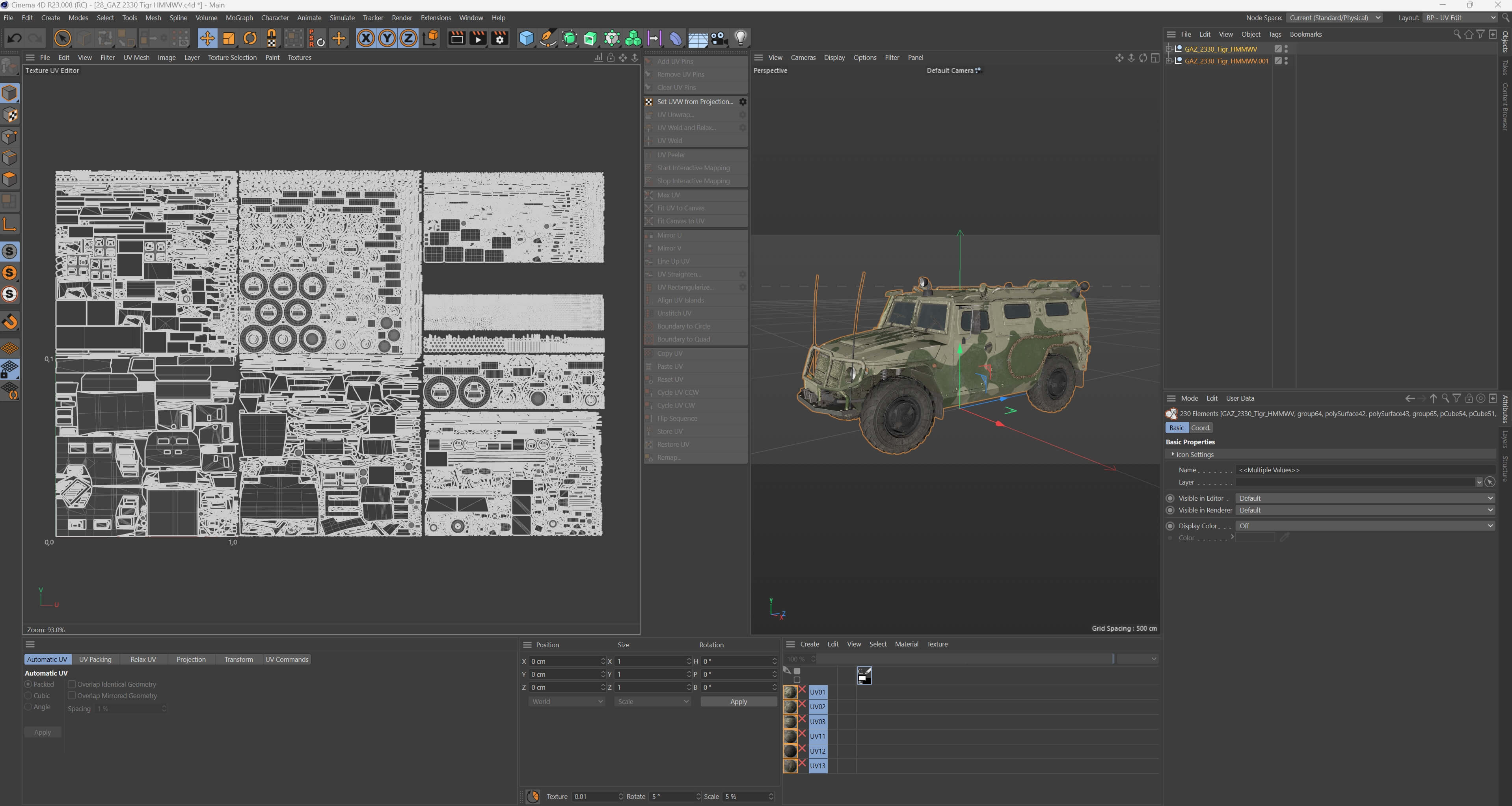 GAZ 2330 Tigr Hmmwv - 3D Model by 3dstudio