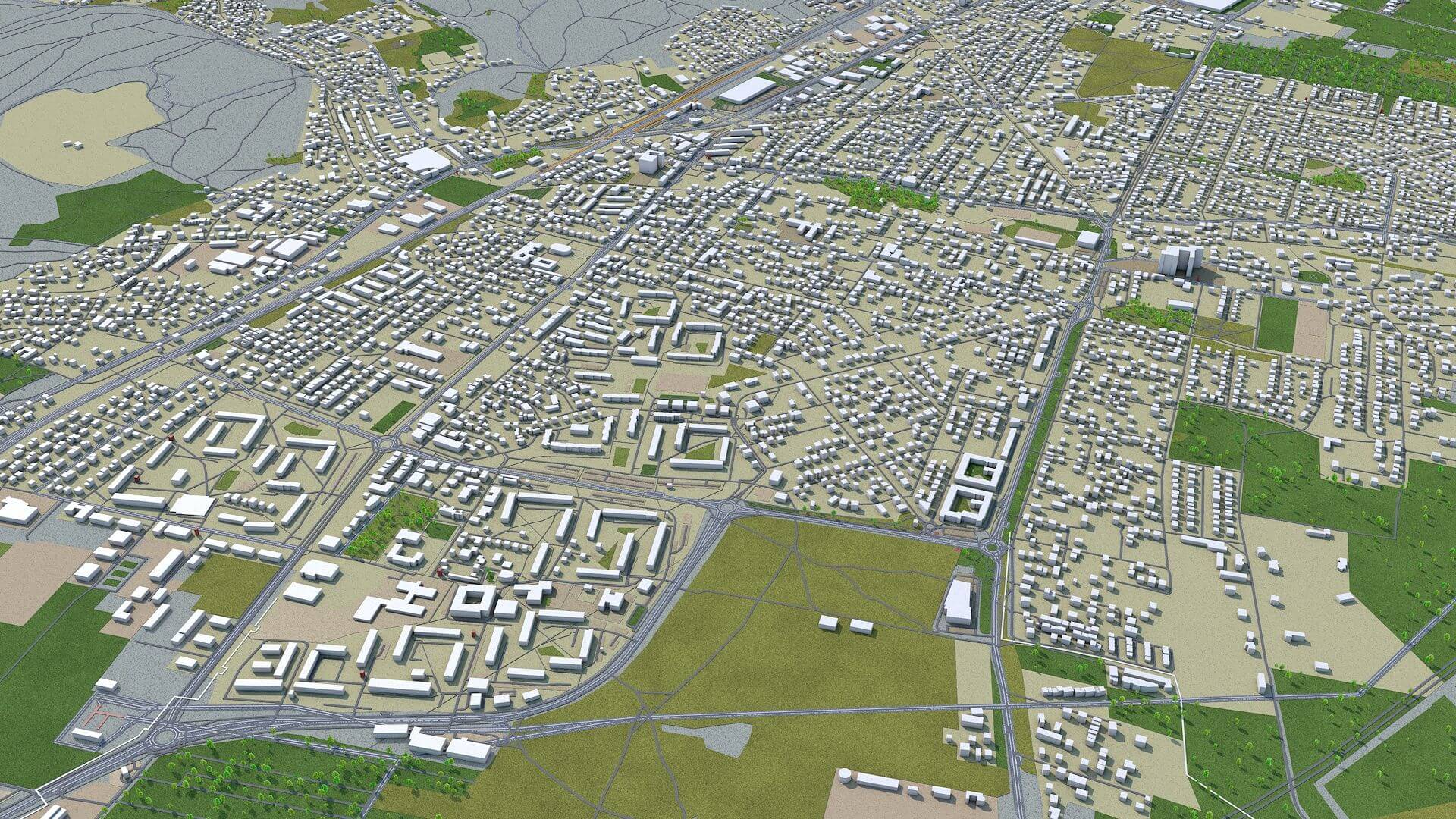 Gdynia Poland 40km - 3D Model by 3dstudio