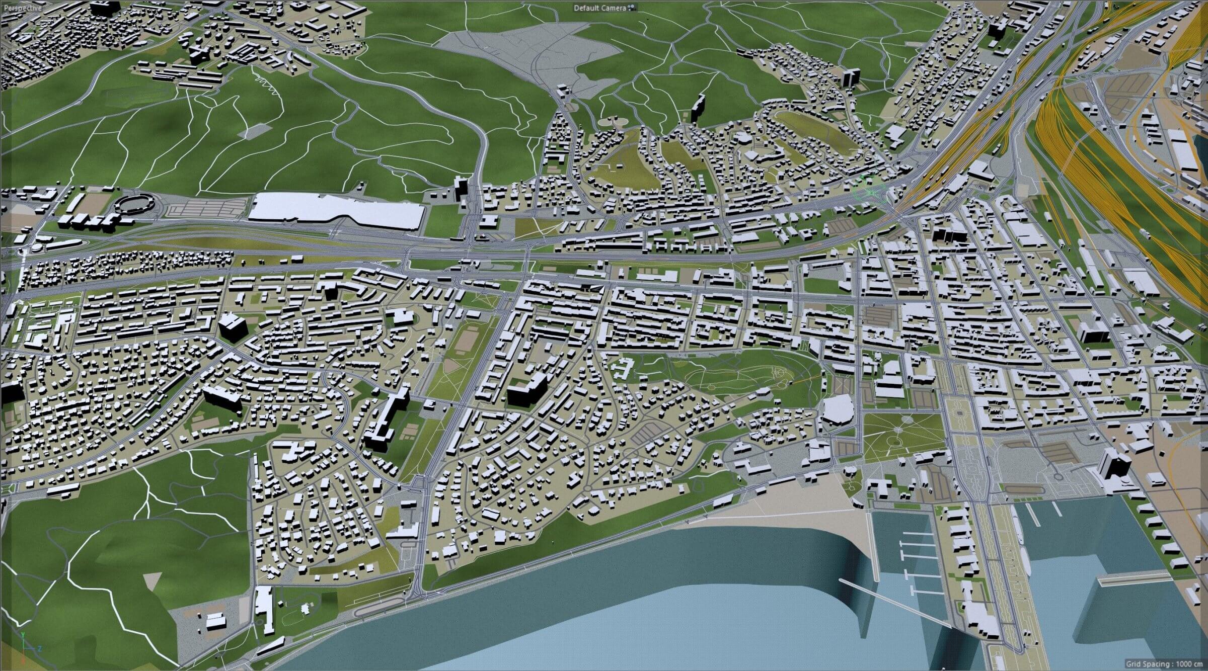 Gdynia Poland 40km - 3D Model by 3dstudio