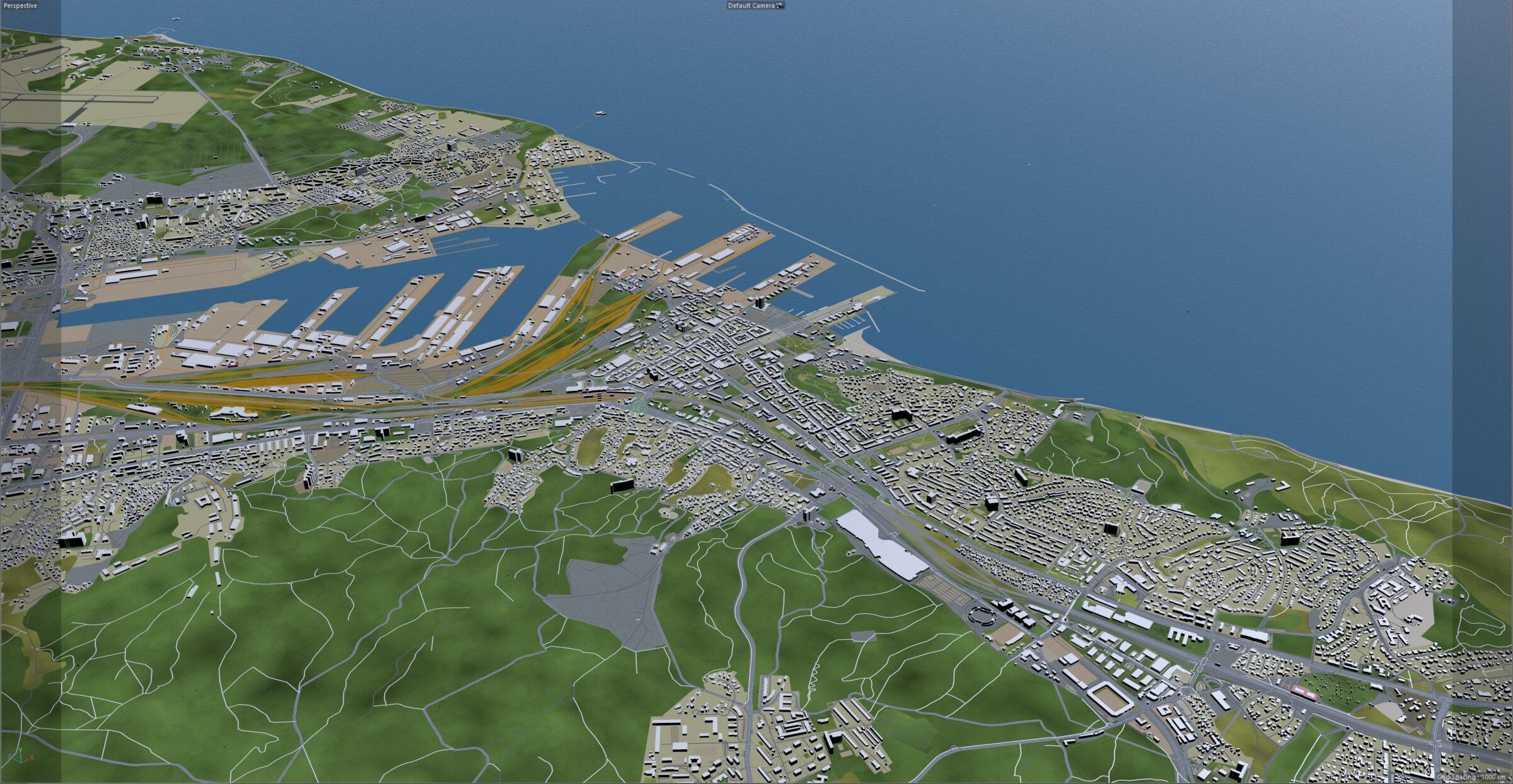 Gdynia Poland 40km - 3D Model by 3dstudio