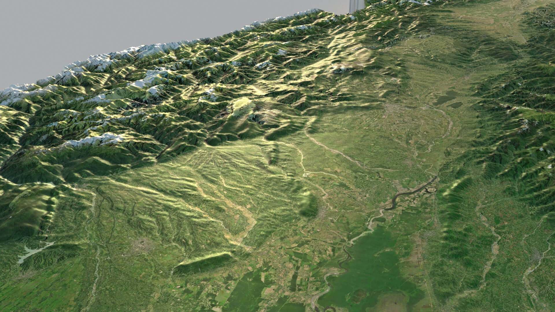 Georgia Terrain Map - 3D Model by 3dstudio
