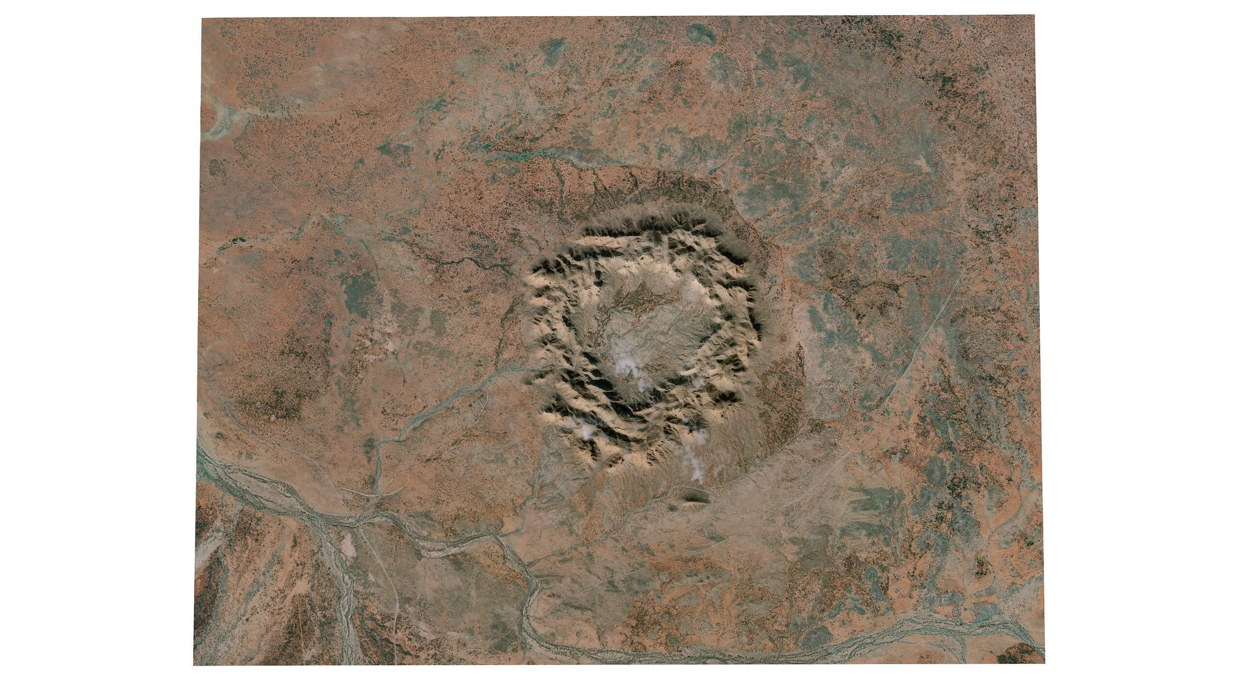 Gosses Bluff Crater Australia Terrain 3D Model by 3dstudio