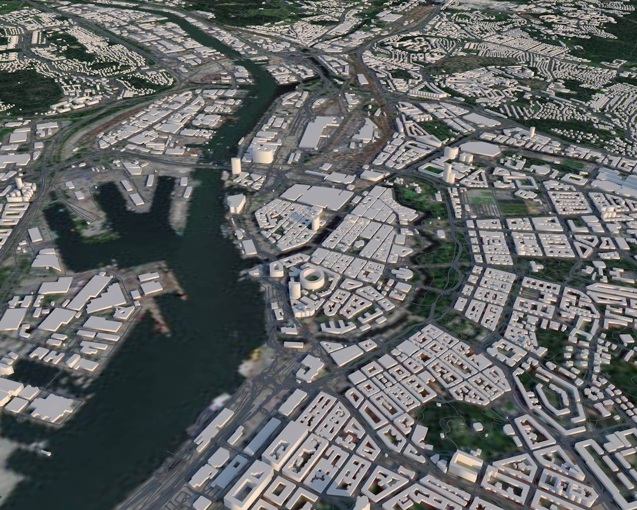 Gothenburg Sweden - 3D Model by 3dstudio