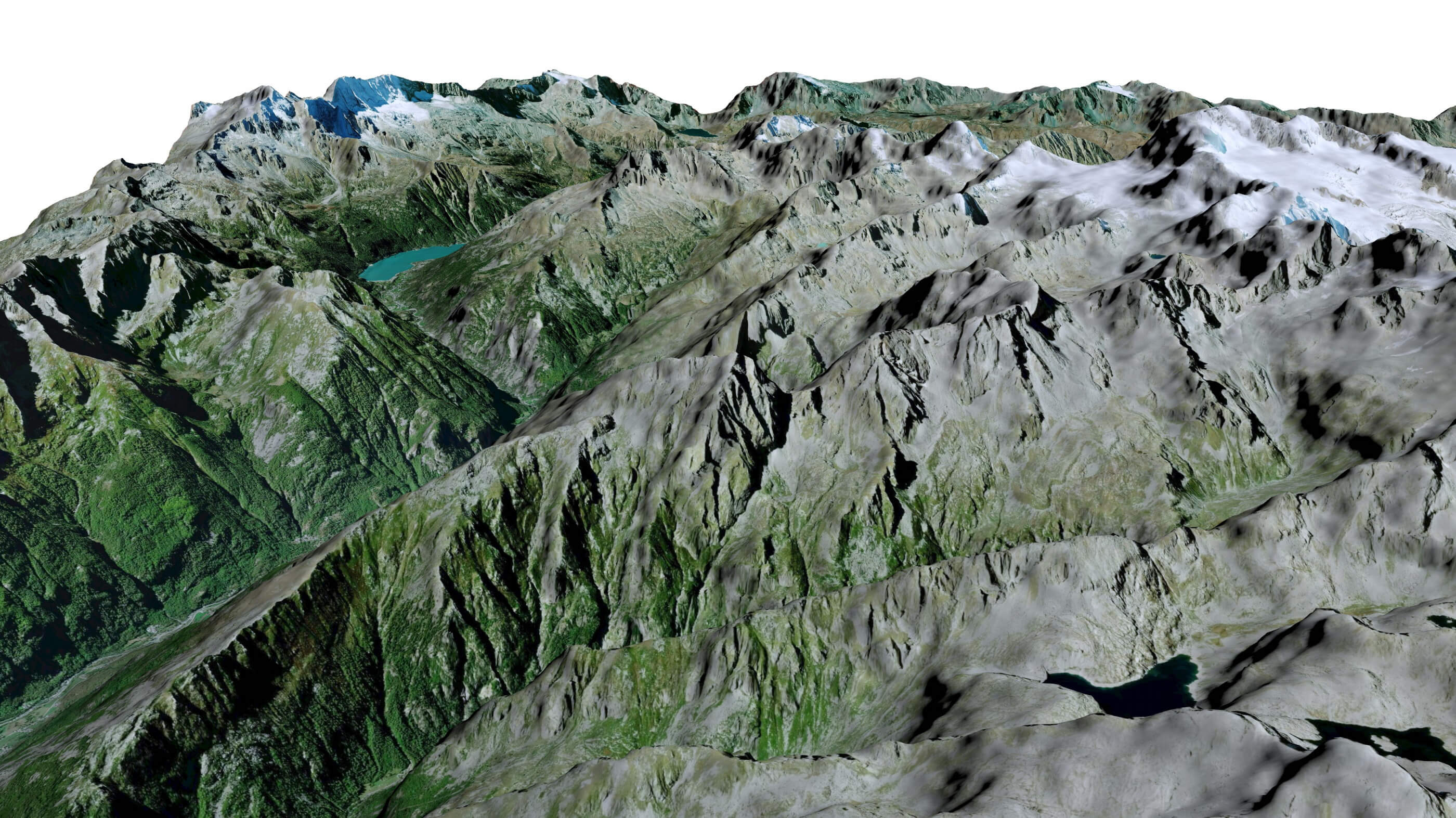 Gran Paradiso Graian Alps Italy Terrain 3D Model by 3dstudio