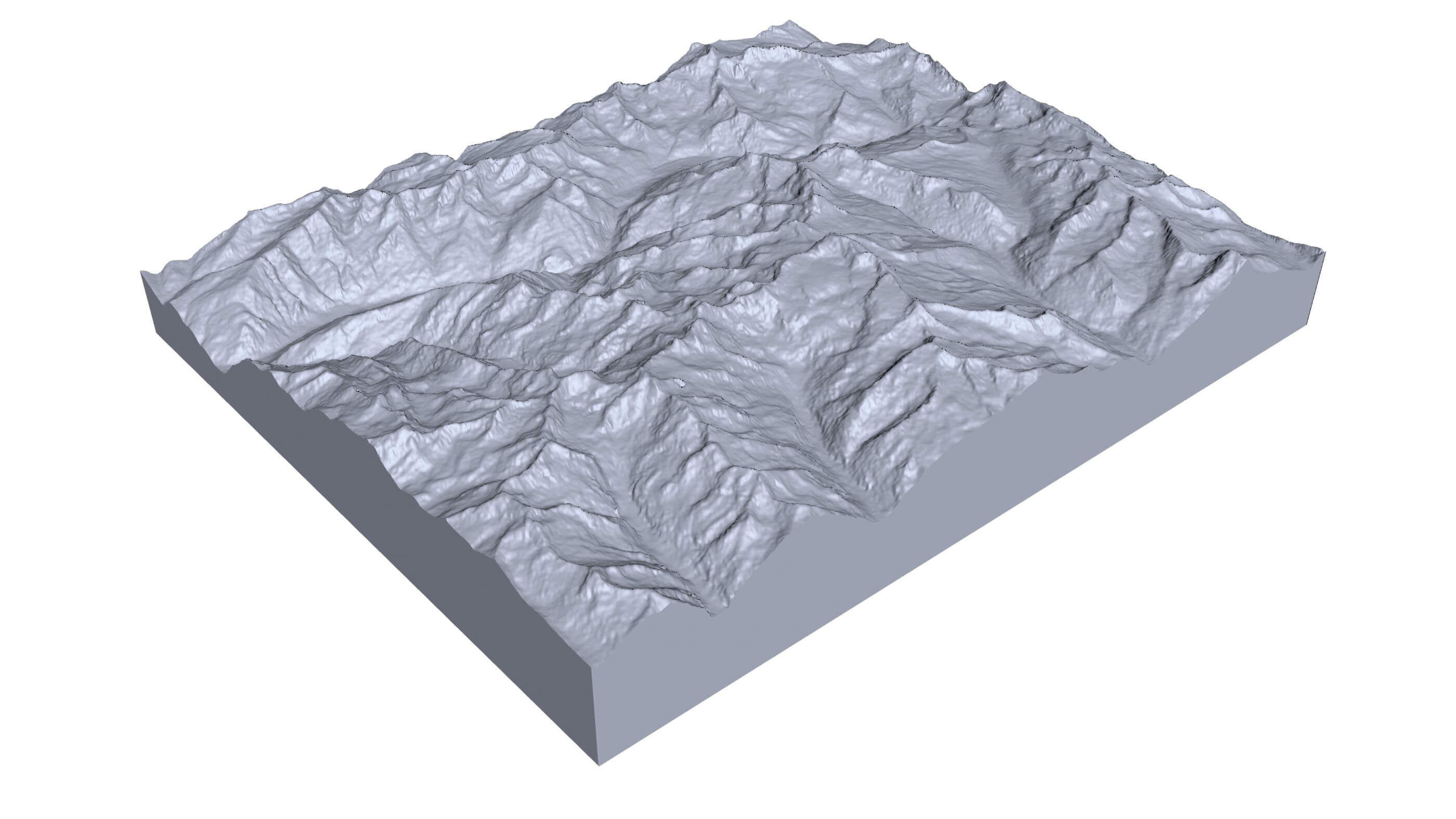 Gran Paradiso Graian Alps Italy Terrain 3D Model by 3dstudio