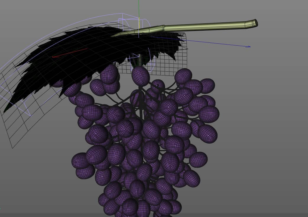 Grapes - 3D Model by 3dstudio