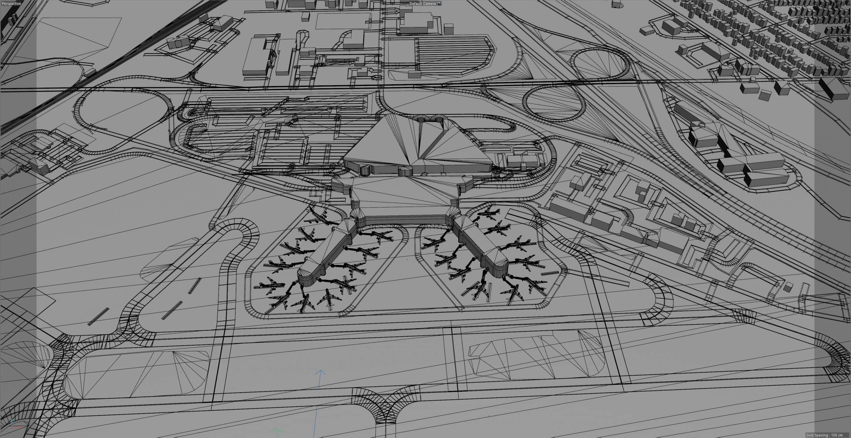 Greater Rochester International Airport - 3D Model by 3dstudio